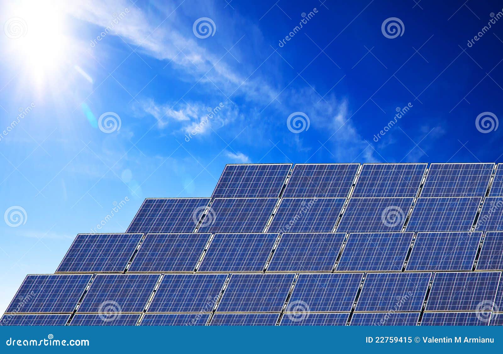 Solar panel stock image. Image of electric, environment - 22759415