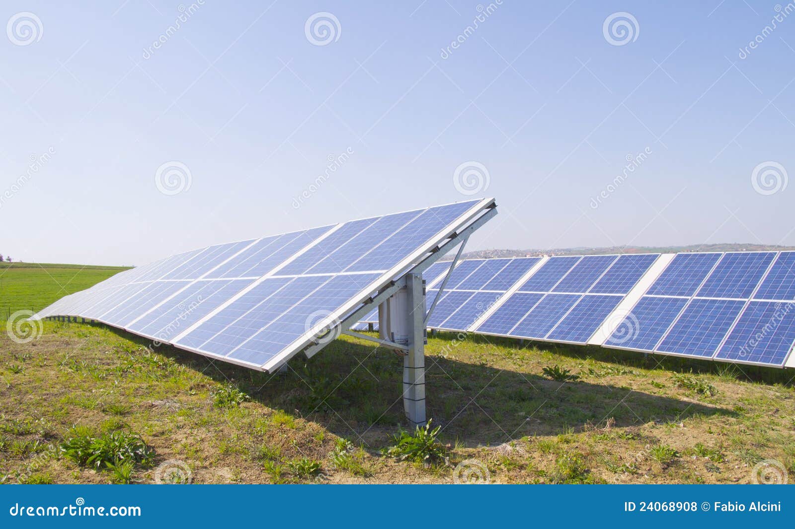 Solar panel stock photo. Image of photocell, conservation - 24068908