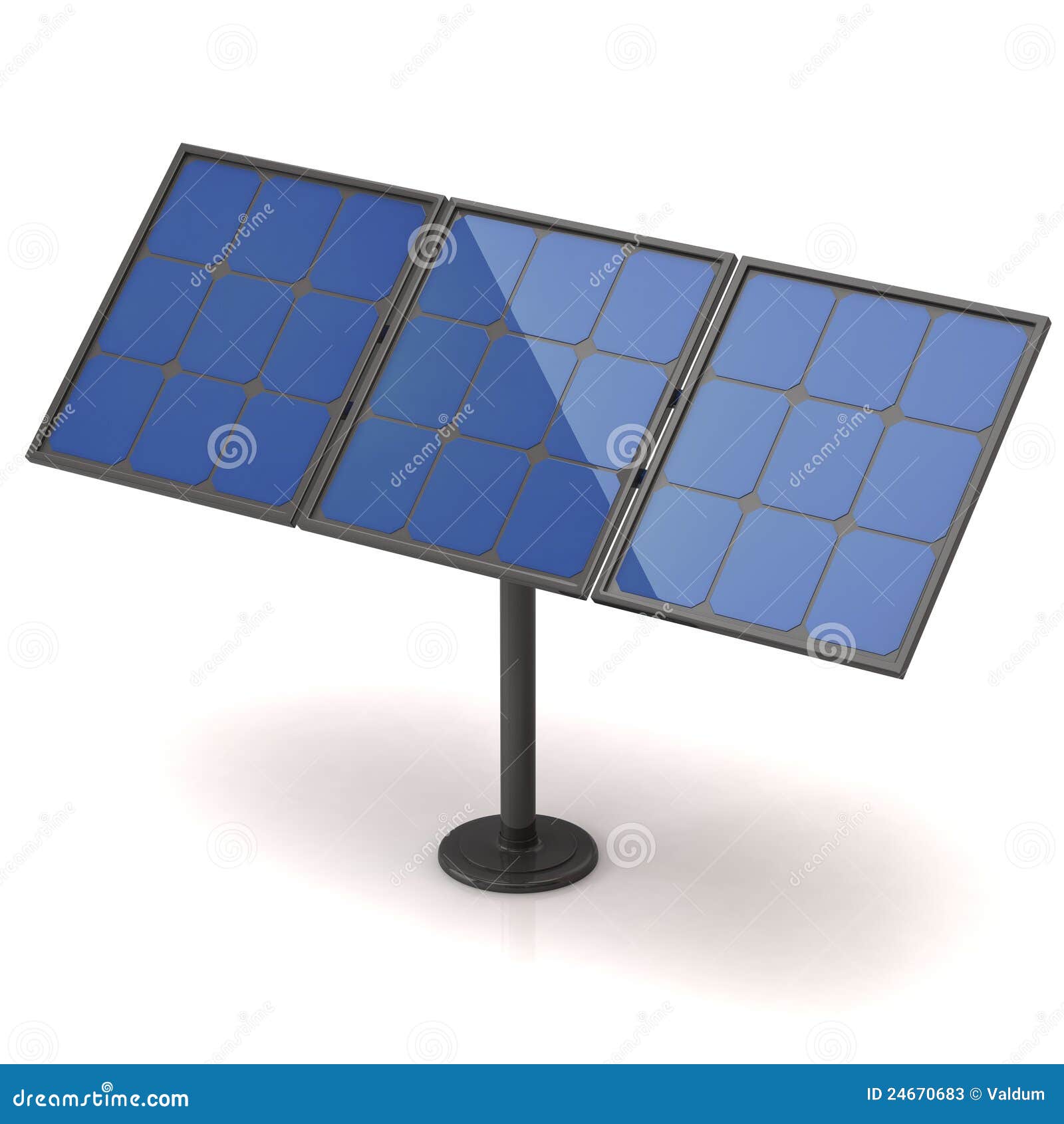 Solar panel stock illustration. Illustration of modern - 24670683