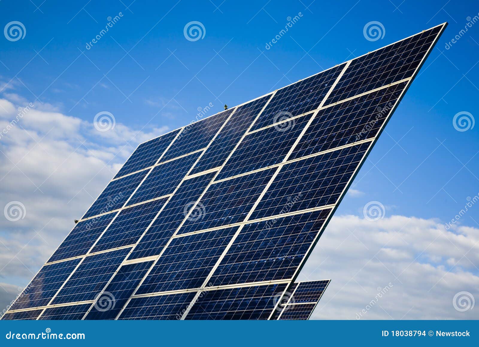 Solar Panel Against Blue Sky Stock Photo - Image of change, industry ...