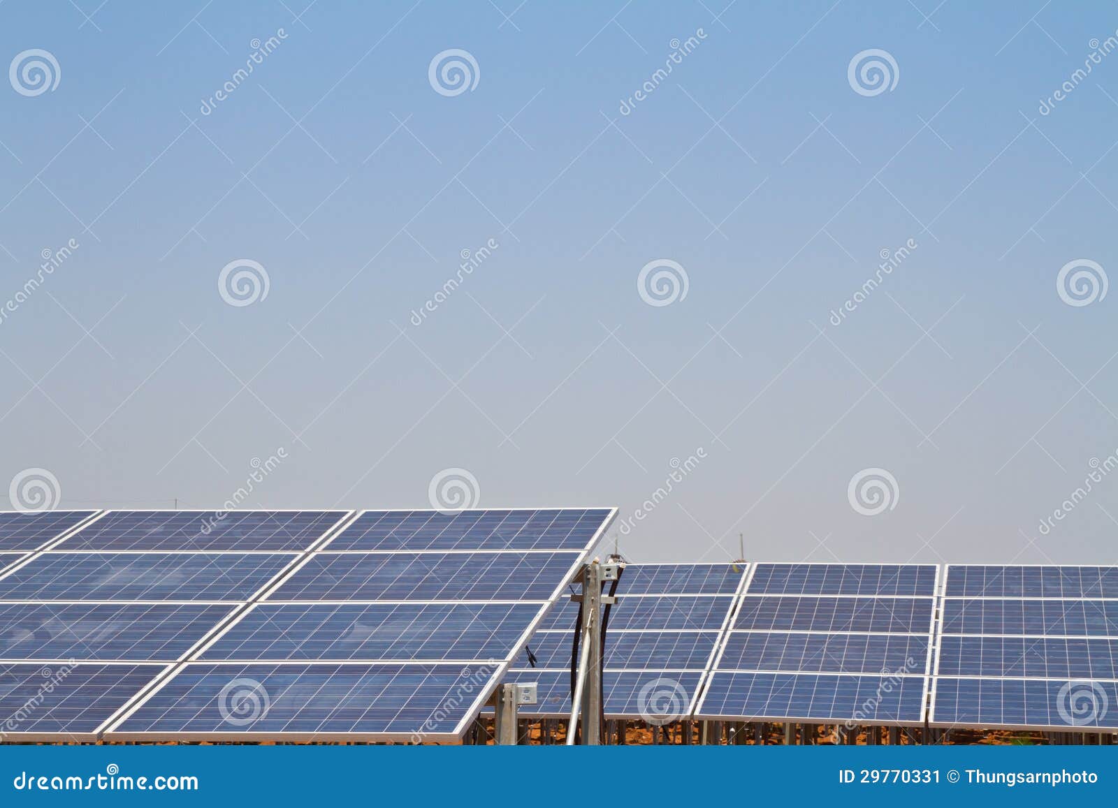 Solar Panel Against Blue Sky Stock Image - Image of panel, global: 29770331
