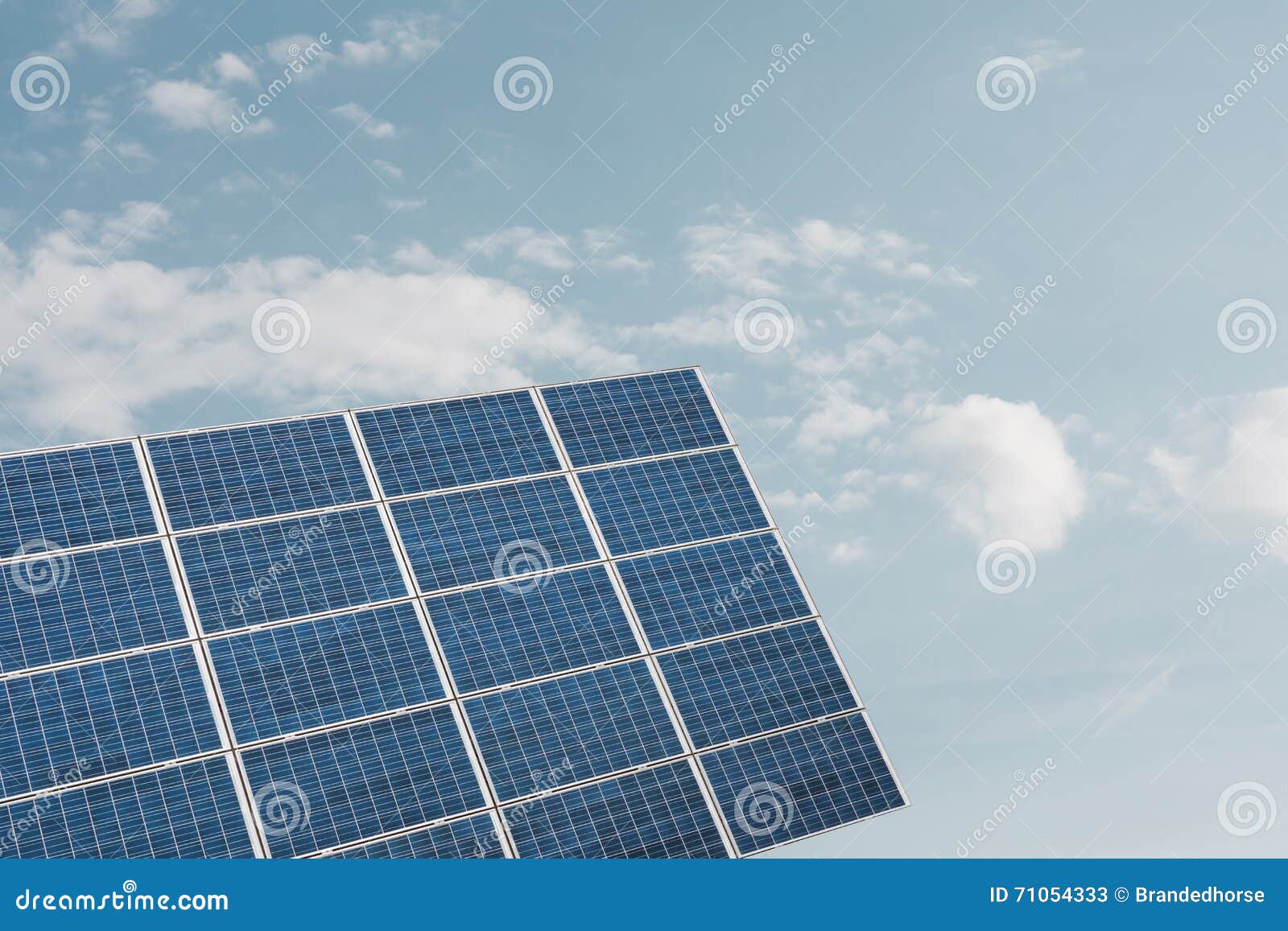 Solar Panel Against Cloudy Sky Stock Image - Image of natural, sunpower ...