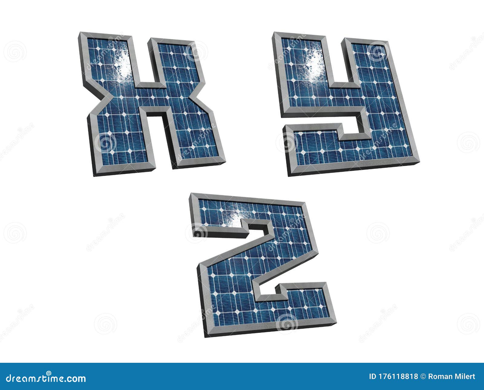 Solar Panel Alphabet, Letters X To Z Stock Illustration - Illustration ...
