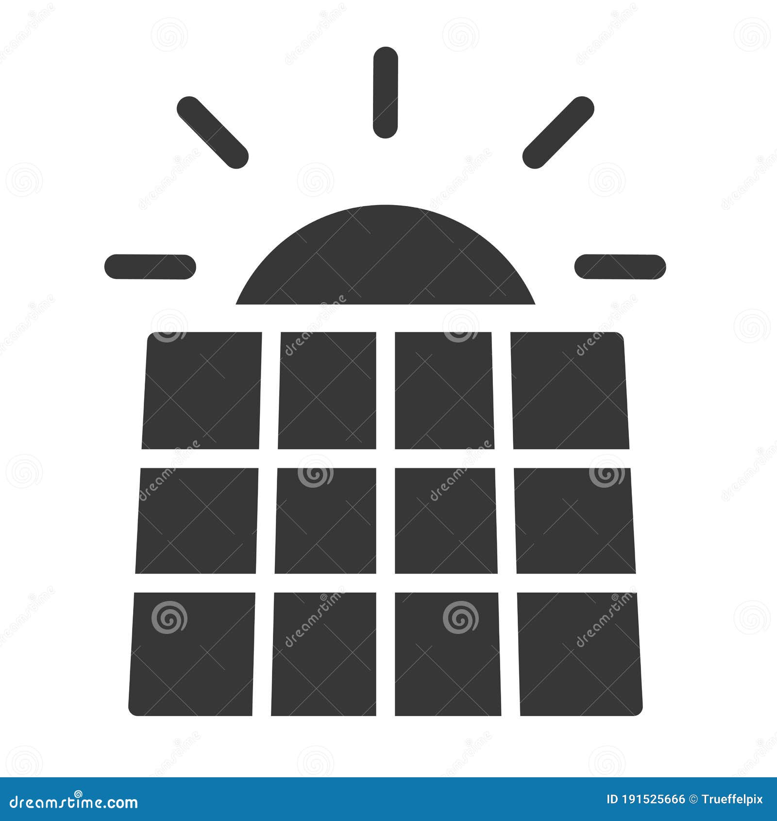 Solar Panel and Alternative Electricity Source Vector Icon Stock Vector ...