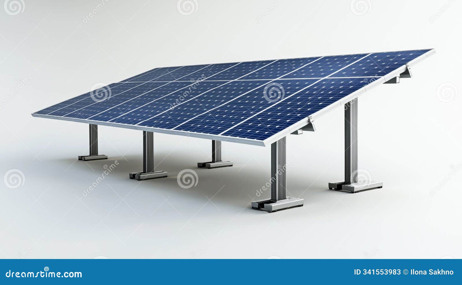 Solar Panel Array Installation for Clean Energy Production Stock ...