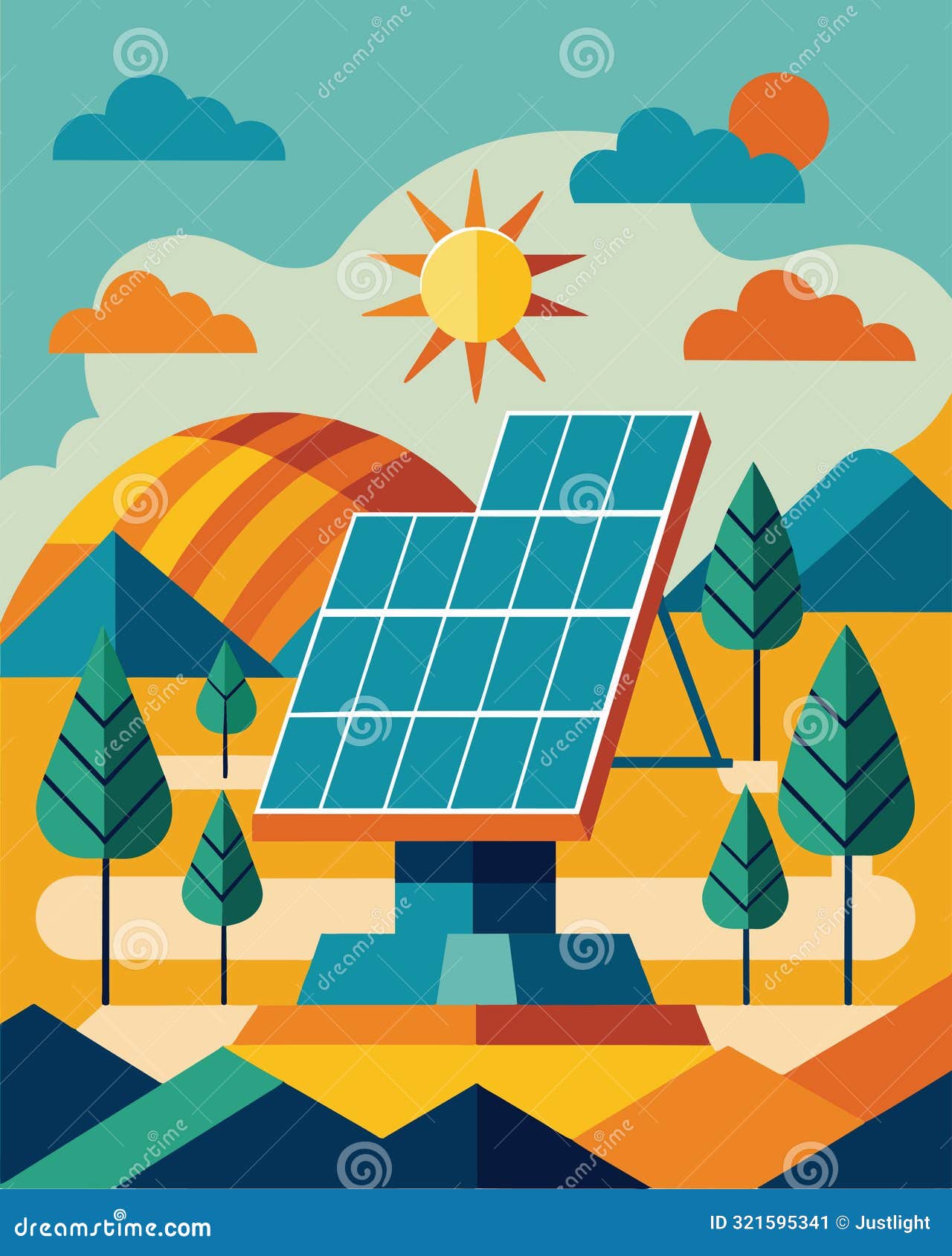 The Solar Panel Array is Like a Modern Work of Art a Tapestry of ...