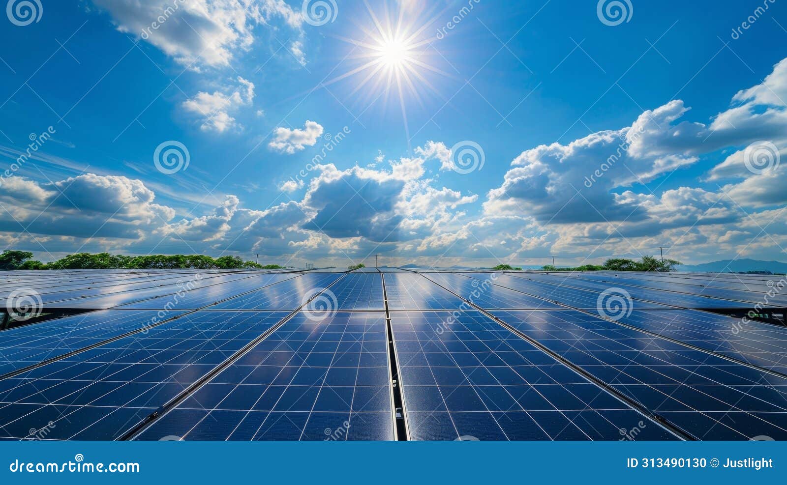 A Solar Panel Array on the Rooftop of a Modern Building Soaking Up the ...