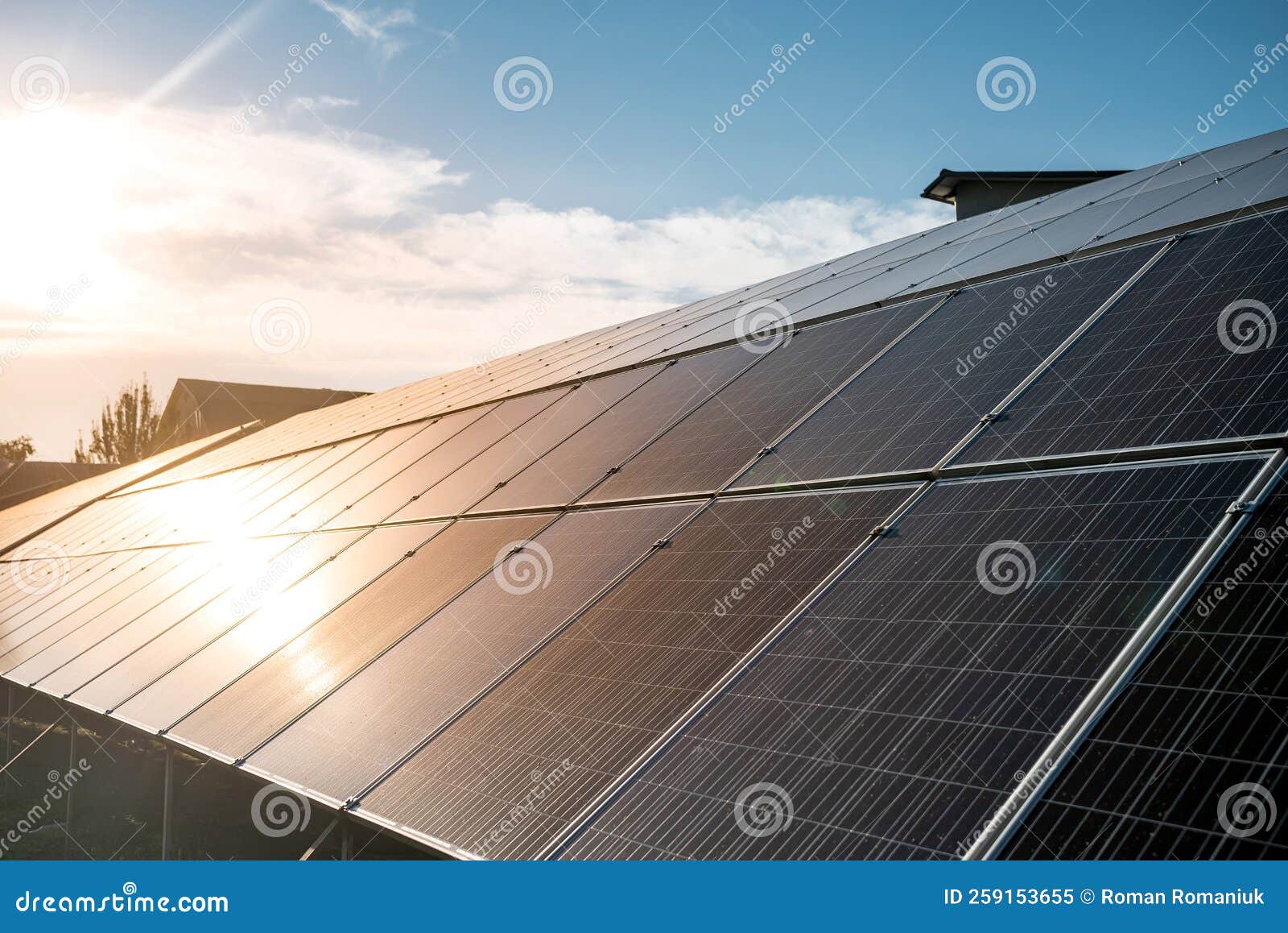 Solar Panel As Alternative Electricity Source, Green Energy Stock Image ...