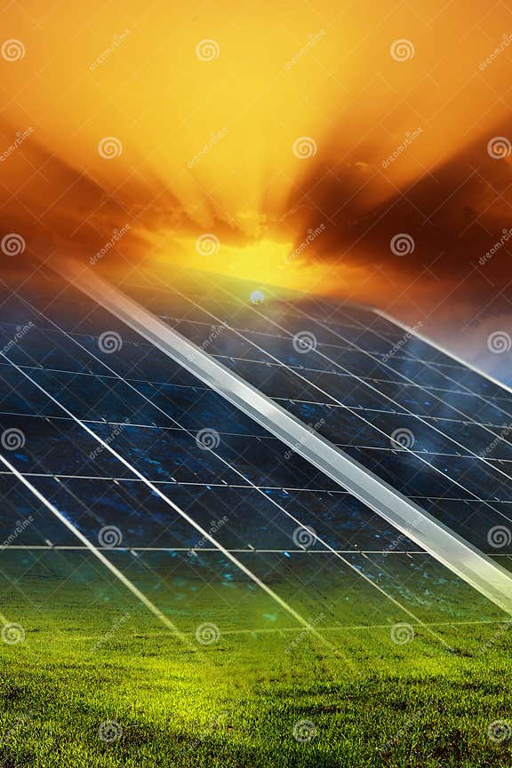 Solar panel background stock image. Image of energy, blue - 16023453