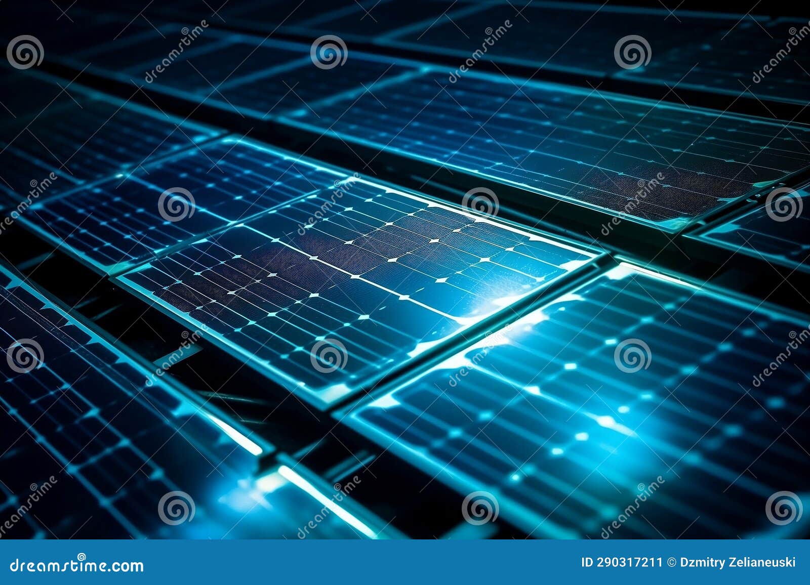Solar Panel Background. Generative AI. Stock Illustration ...