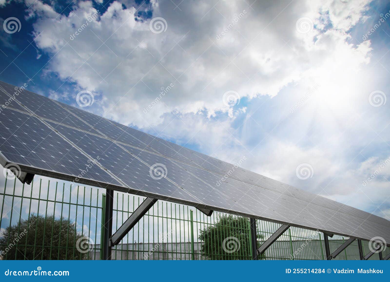 Solar Panel or Battery. Alternative Energy Source Stock Photo - Image ...