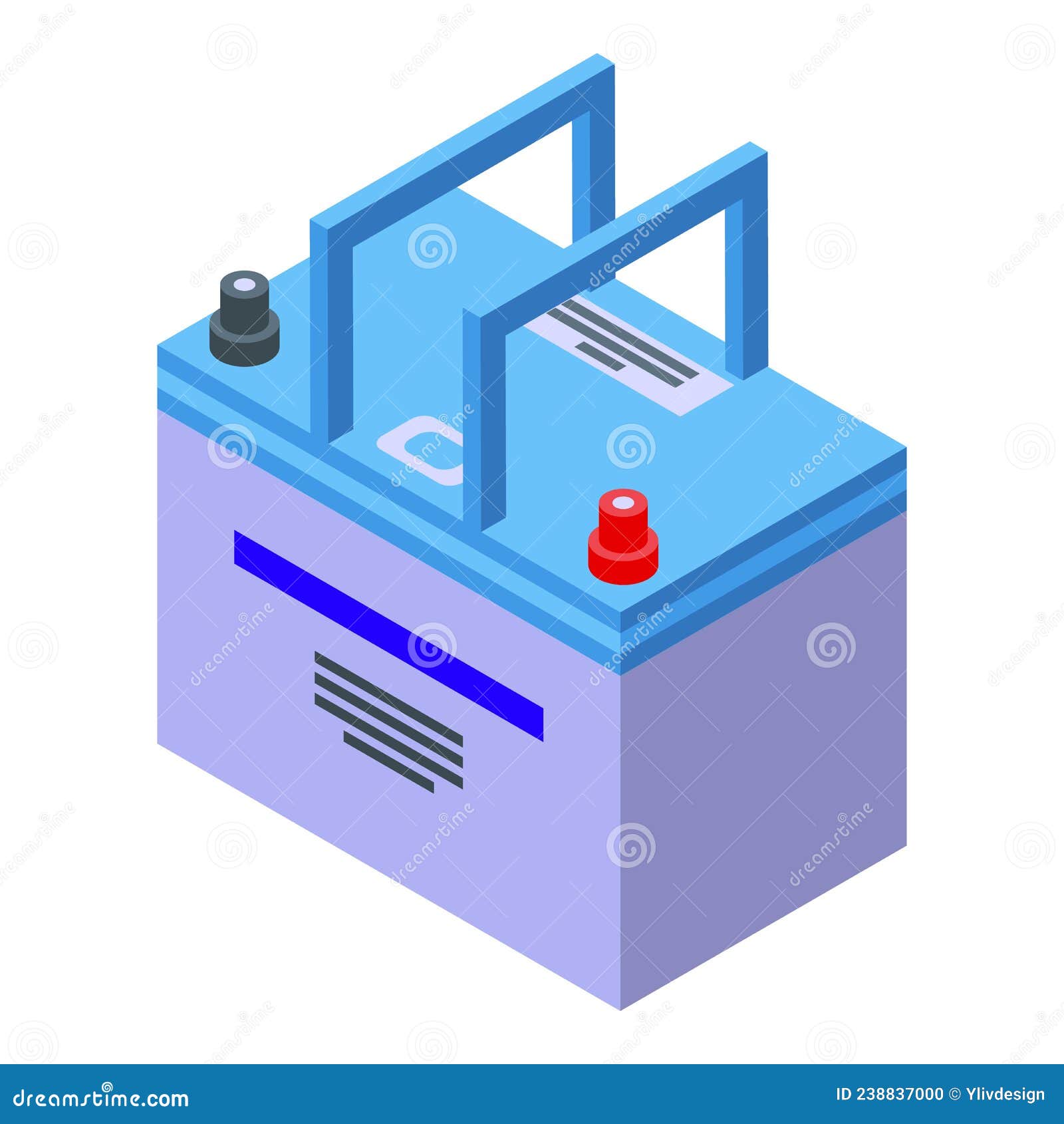 Solar Panel Battery Icon Isometric Vector. Energy Power Stock Vector ...