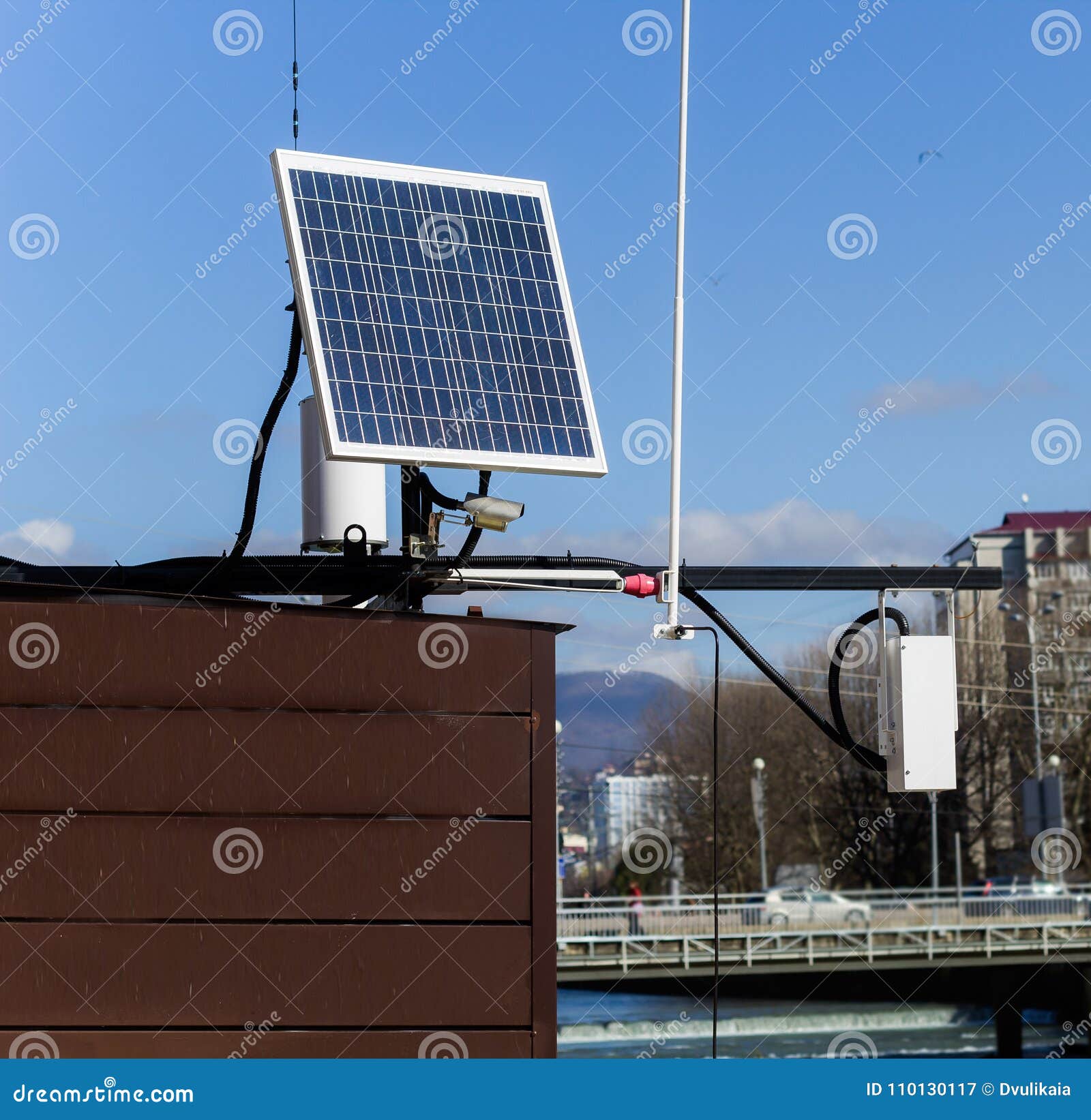 Solar panel battery stock image. Image of sochi, renewable - 110130117