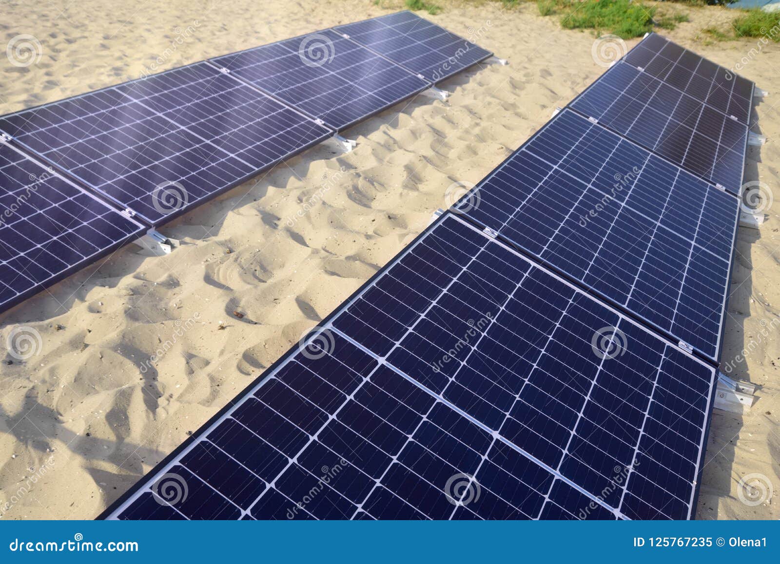 Solar panel stock image. Image of technology, solar - 125767235