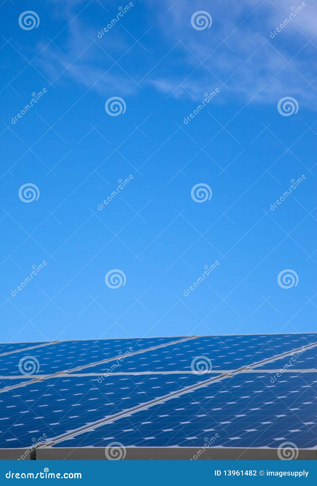 Solar Panel and Blue Sky stock photo. Image of natural - 13961482
