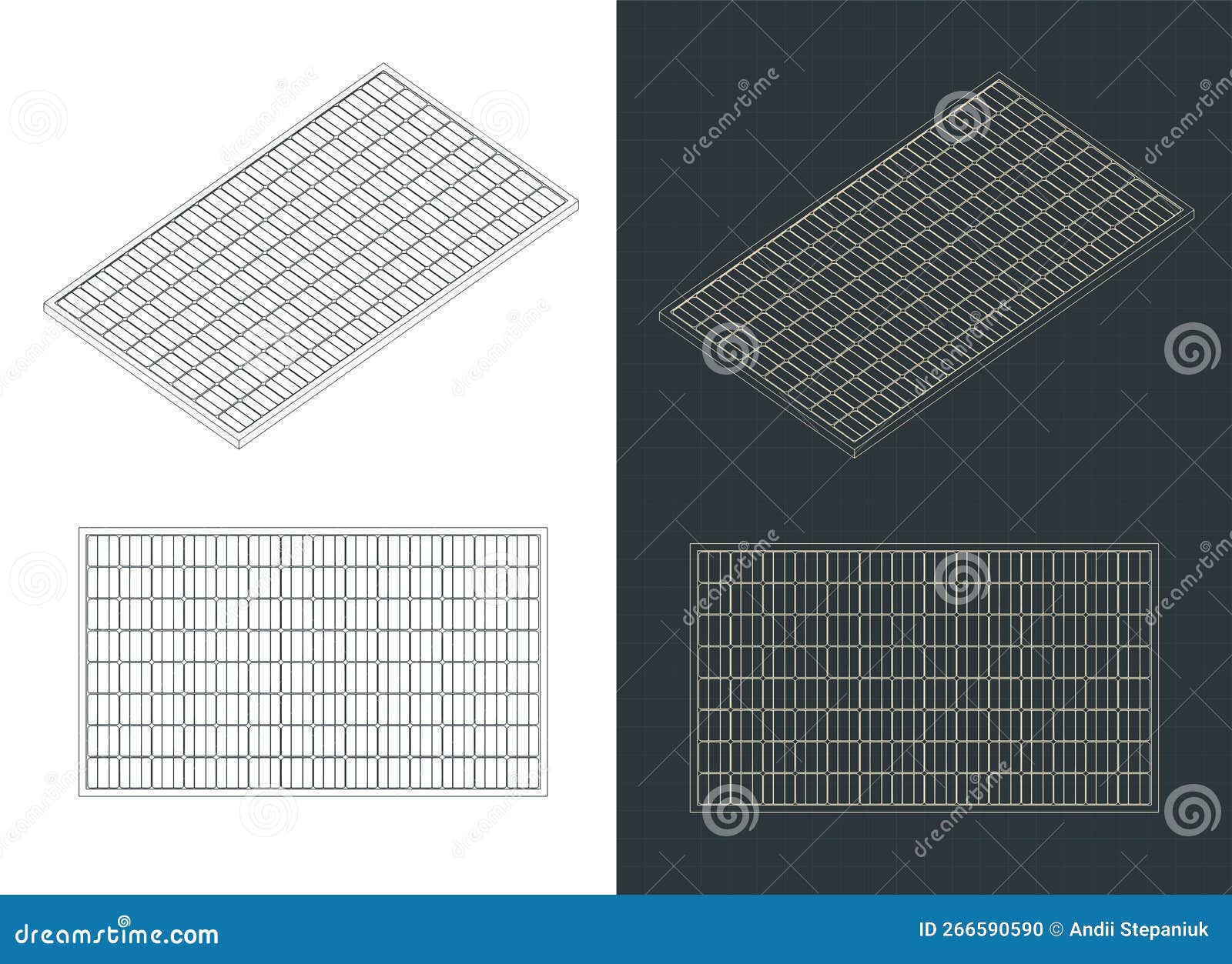 Solar panel blueprints stock vector. Illustration of generating - 266590590 Solar panel blueprints stock vector. Illustration of generating - 266590590