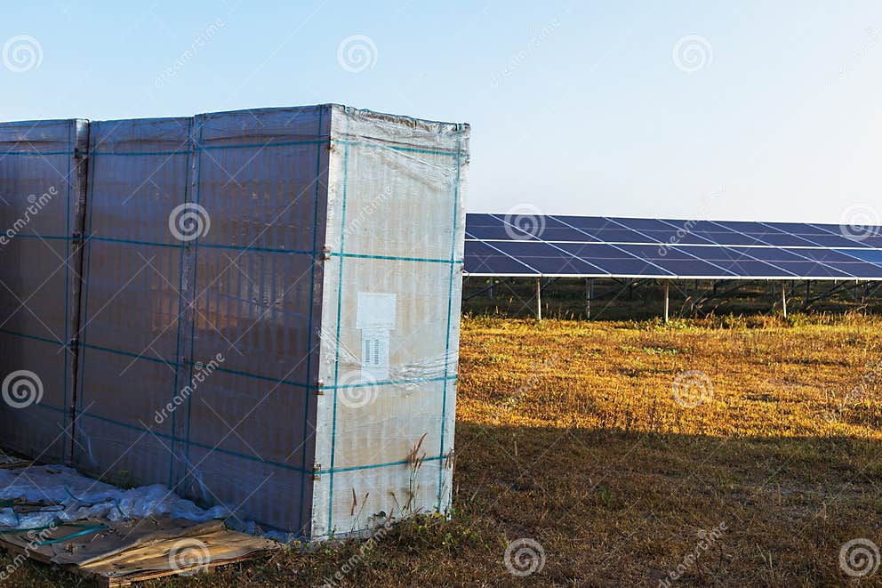 Solar Panel Boxes Prepared for Installation in Power Generation Areas ...