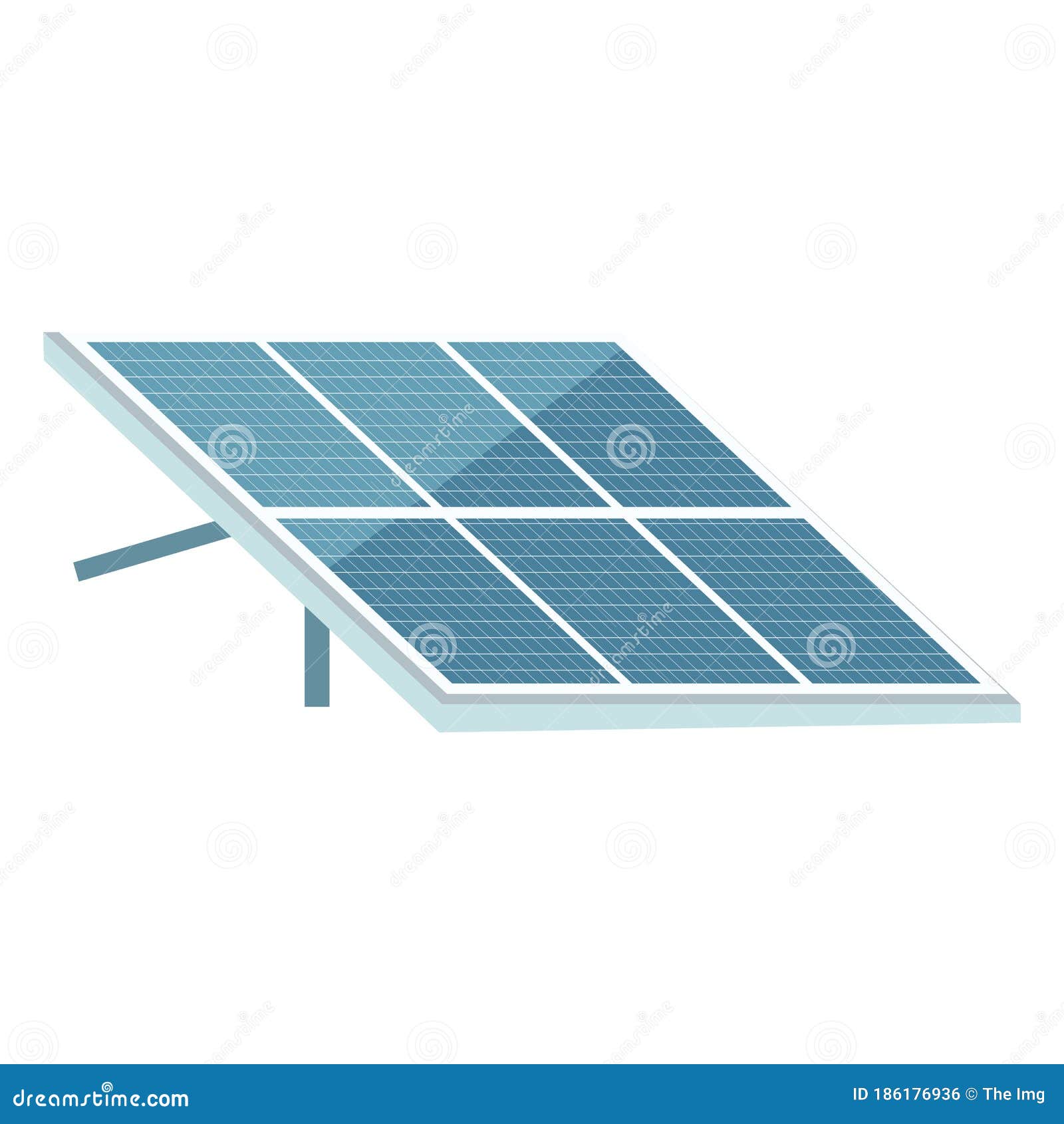 Solar Panel Cartoon Vector Illustration Stock Vector - Illustration of ...