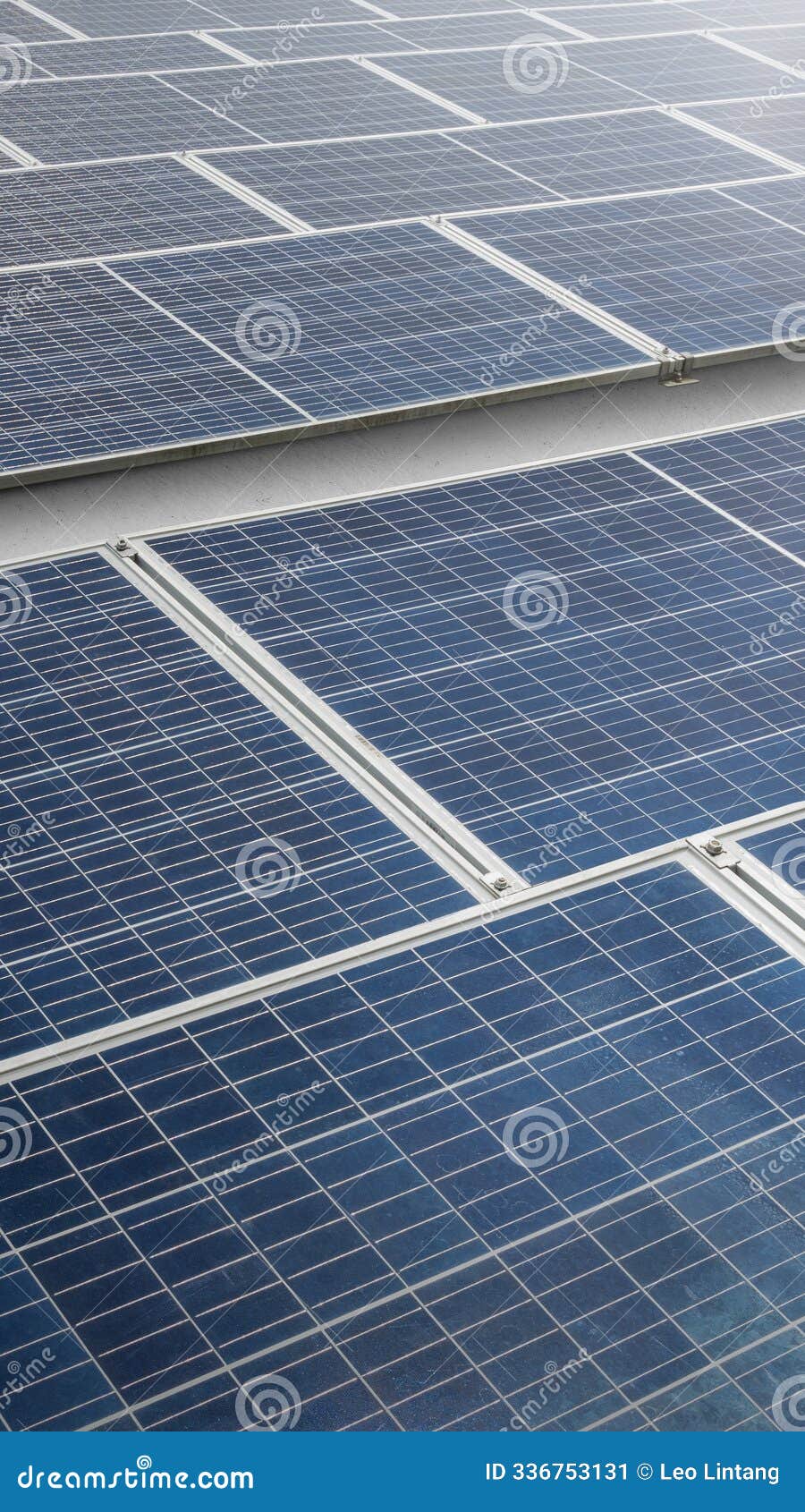 A Solar Panel or Solar Cell is Shown in a Close Up. the Panel is Blue ...