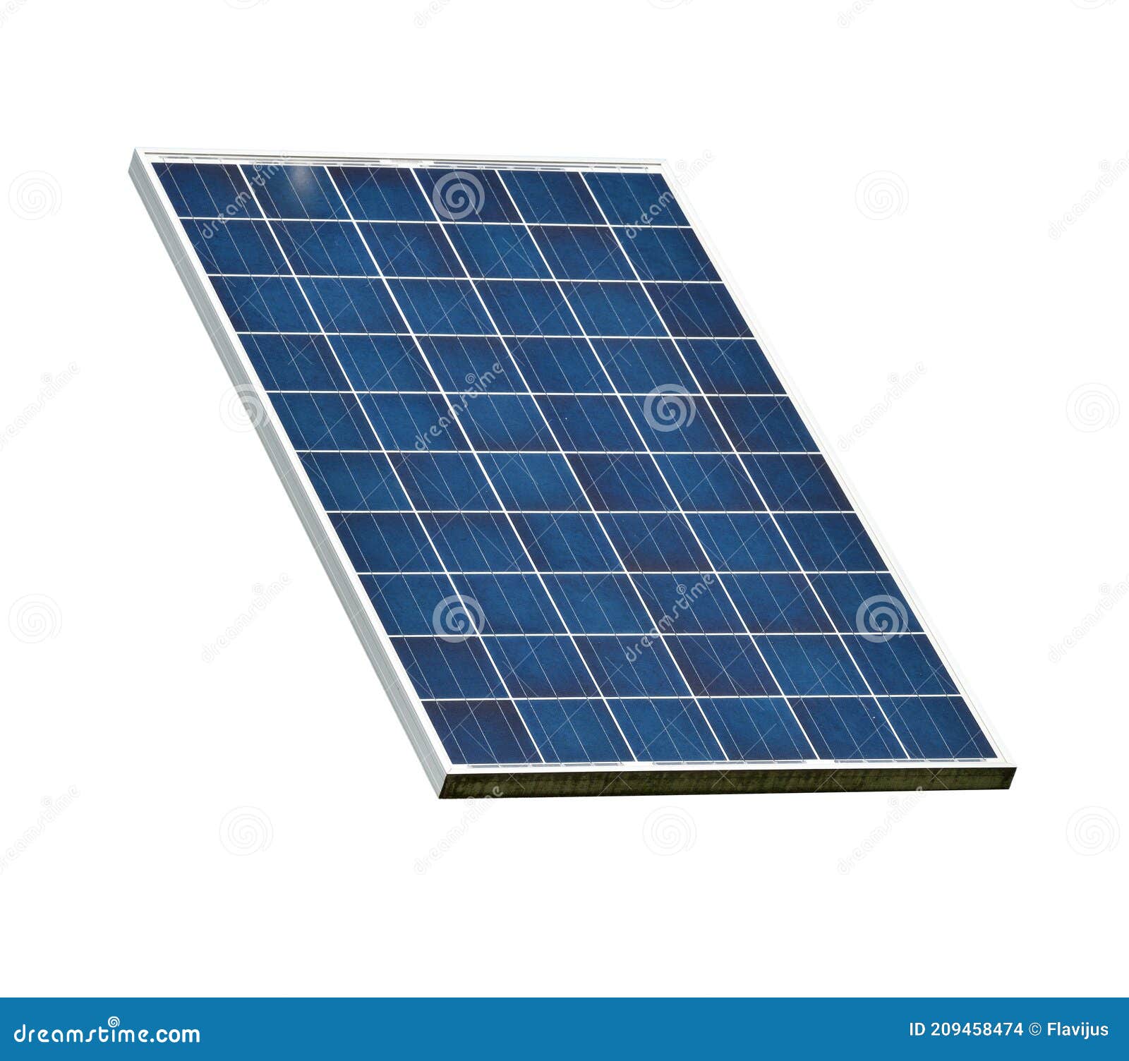 Solar Panel or Solar Cells, Isolated on White Stock Photo - Image of ...