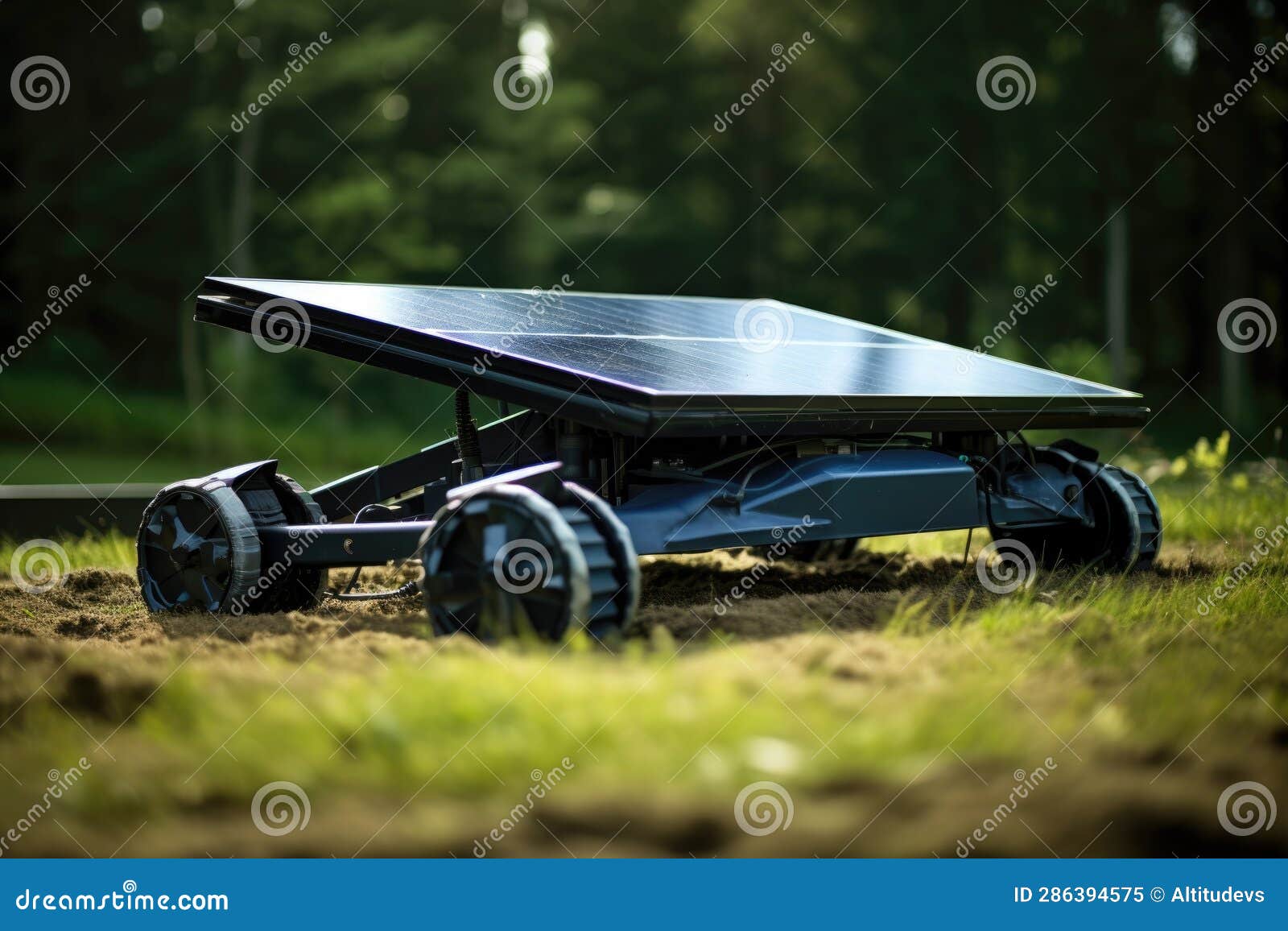 Solar Panel Cleaning Robot in Action Stock Image - Image of electrical ...