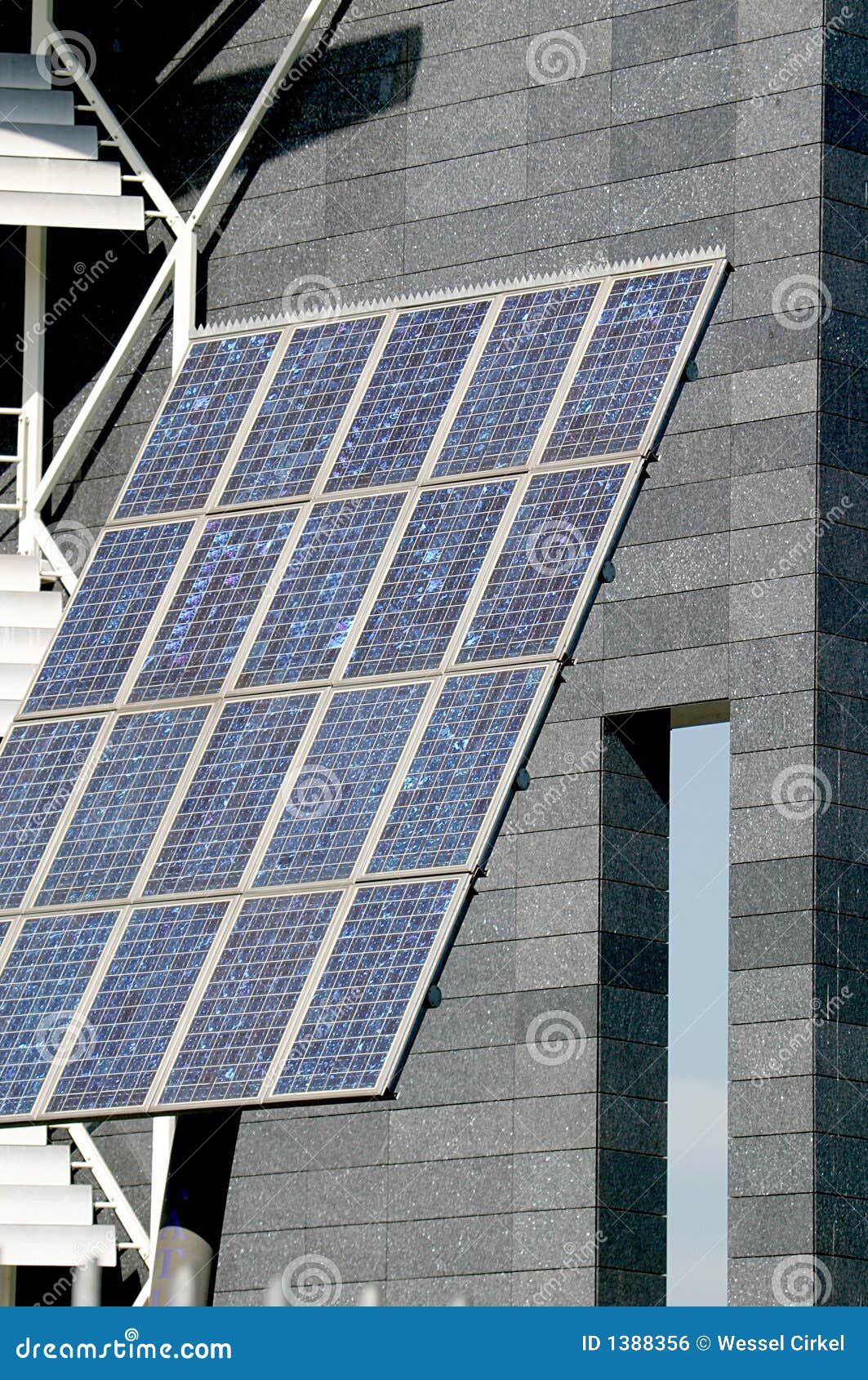 Solar Panel and a Close-up of the User Stock Photo - Image of ...