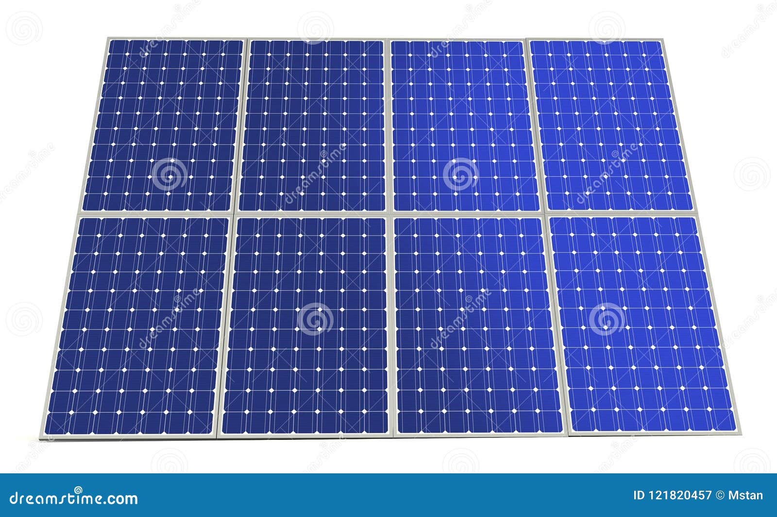 Solar Panel Concept 3d Illustration Stock Illustration - Illustration ...