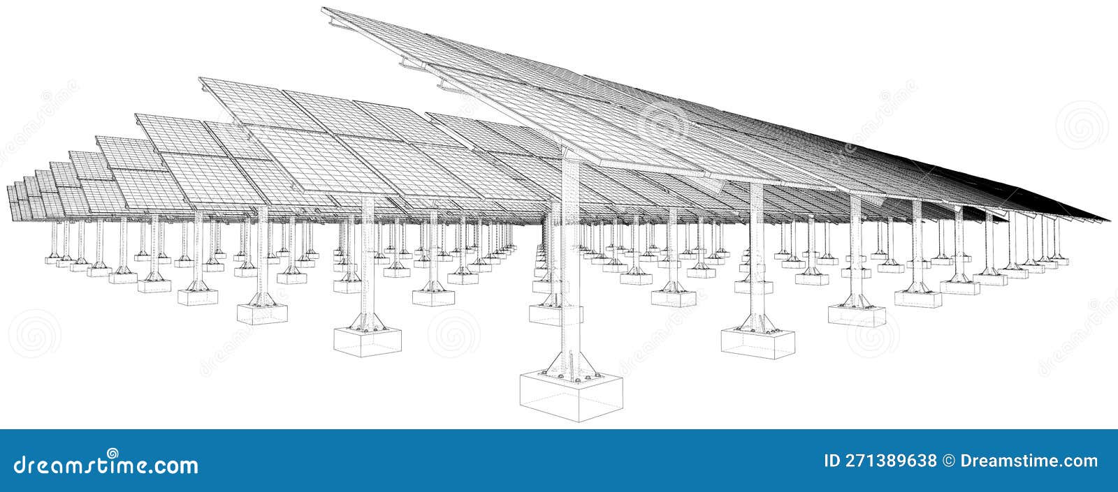 Solar Panel Concept stock illustration. Illustration of electric ...