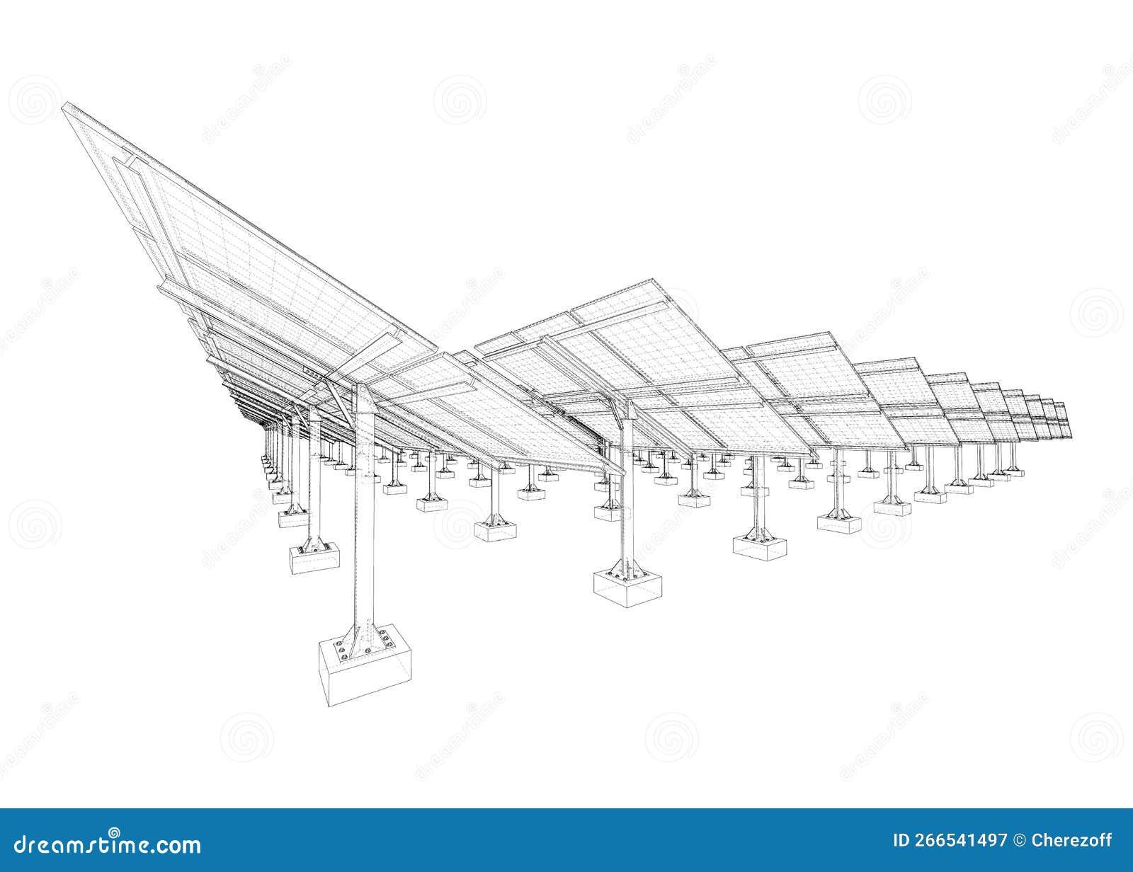Solar Panel Concept. Vector Stock Vector - Illustration of draw ...