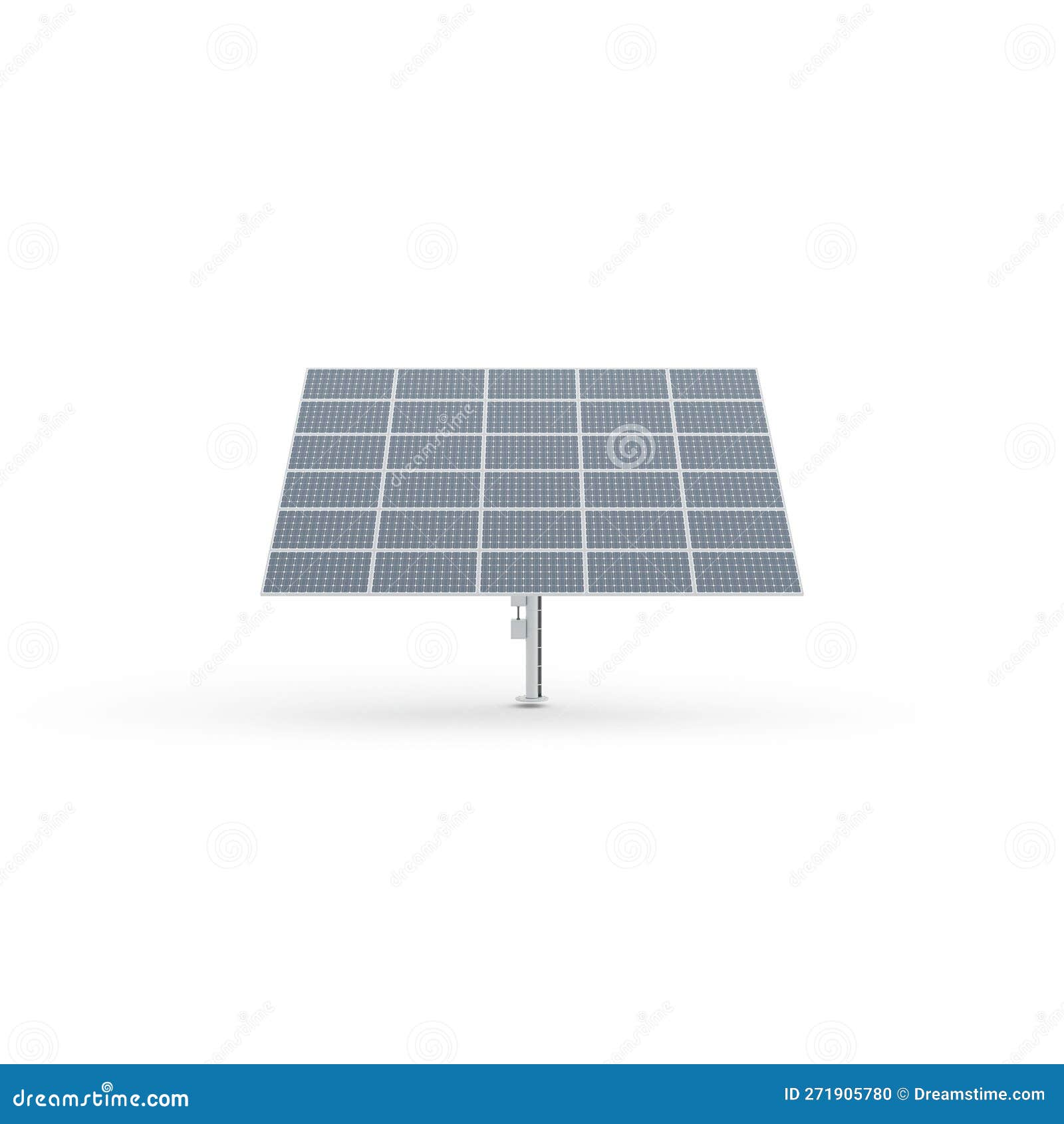 A Solar Panel, 3d Rendering Stock Illustration - Illustration of energy ...