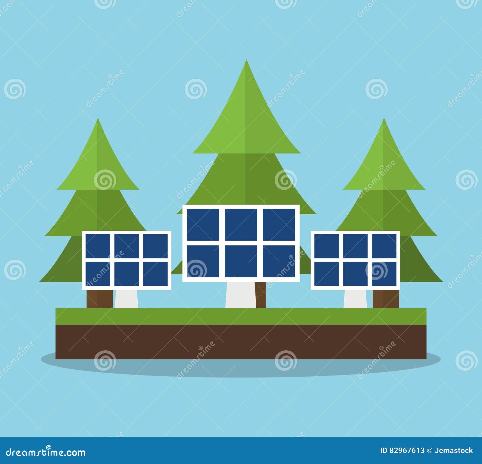 Solar panel design stock vector. Illustration of symbol - 82967613