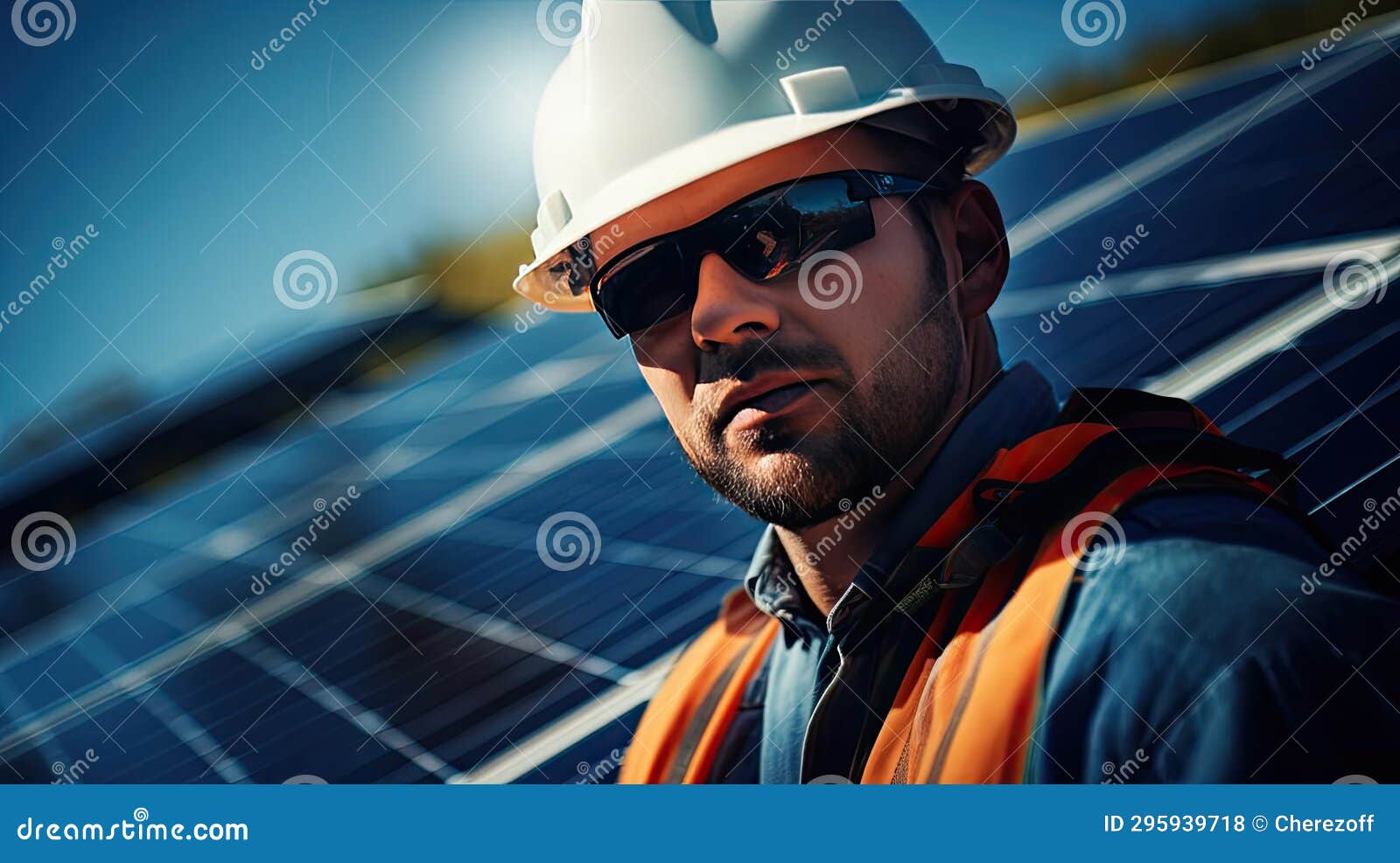 Solar Panel Design and Installation Engineer Stock Illustration ...