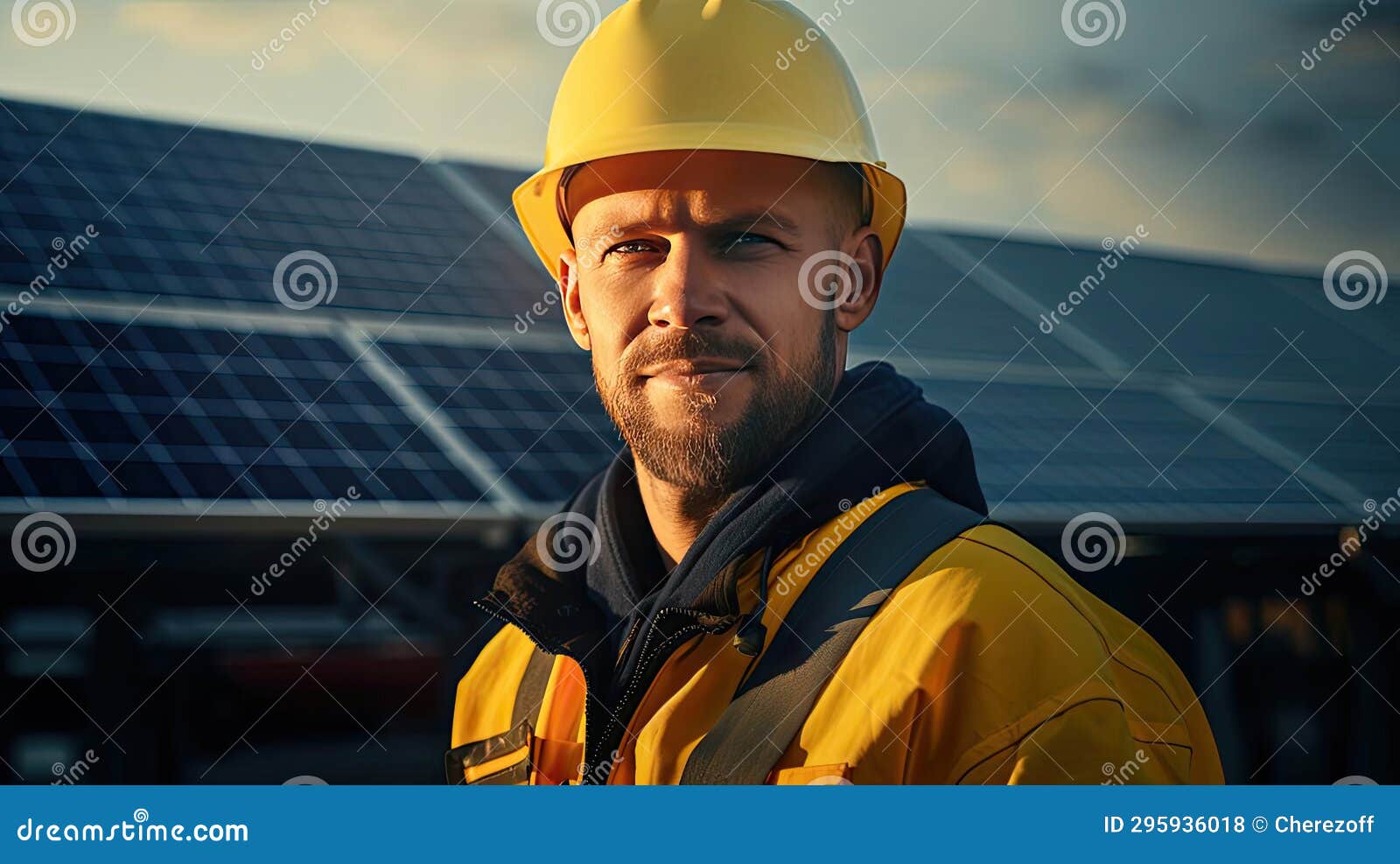 Solar Panel Design and Installation Engineer Stock Illustration ...