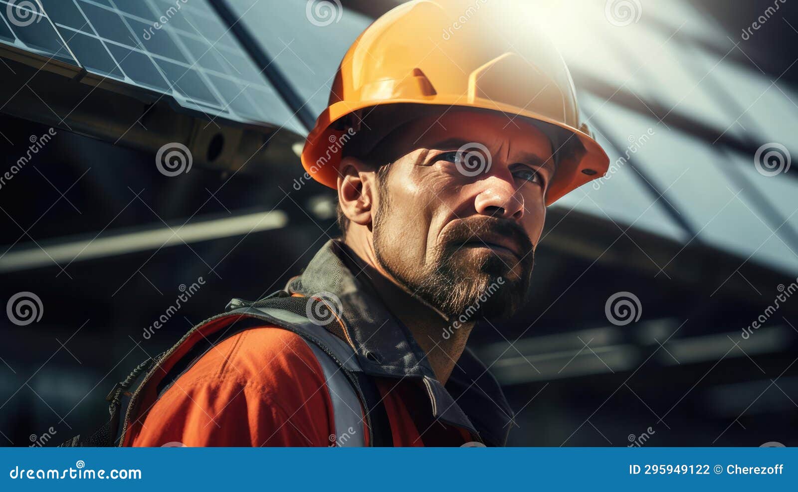 Solar Panel Design and Installation Engineer Stock Illustration ...