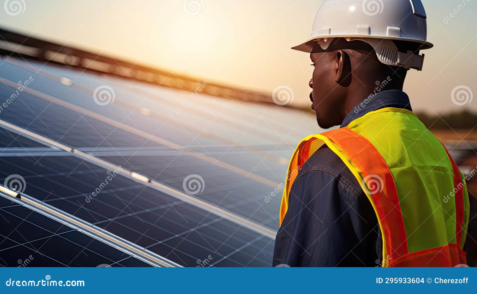 Solar Panel Design and Installation Engineer Stock Illustration ...
