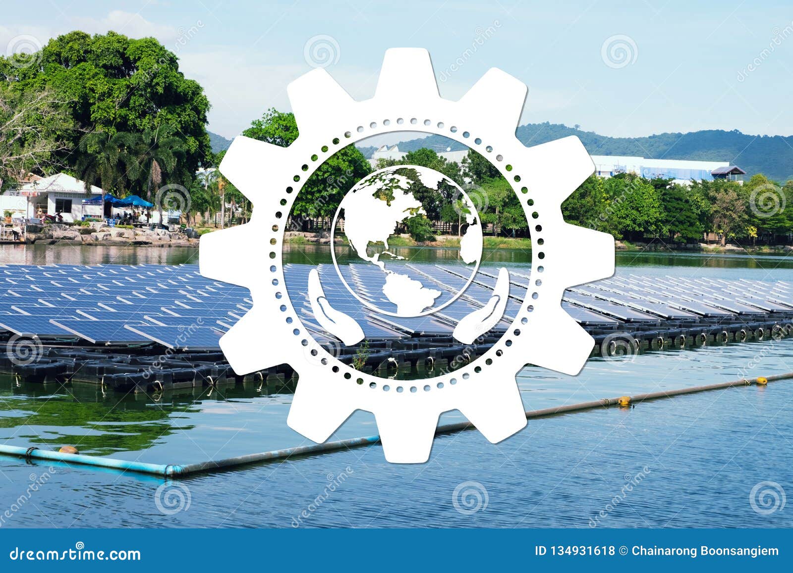 Solar Panel, Device for Generator Clean Energy Stock Photo - Image of ...