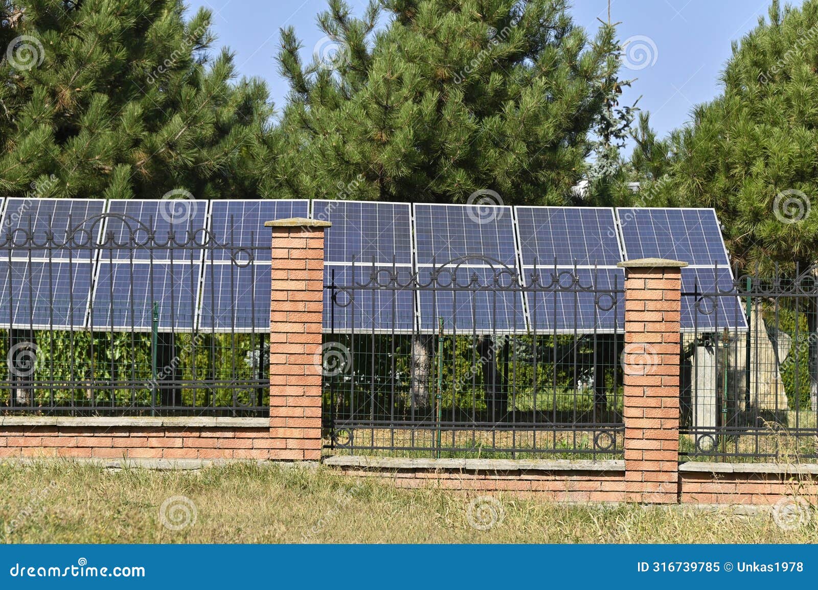 Solar panel device stock image. Image of ecology, electricity - 316739785