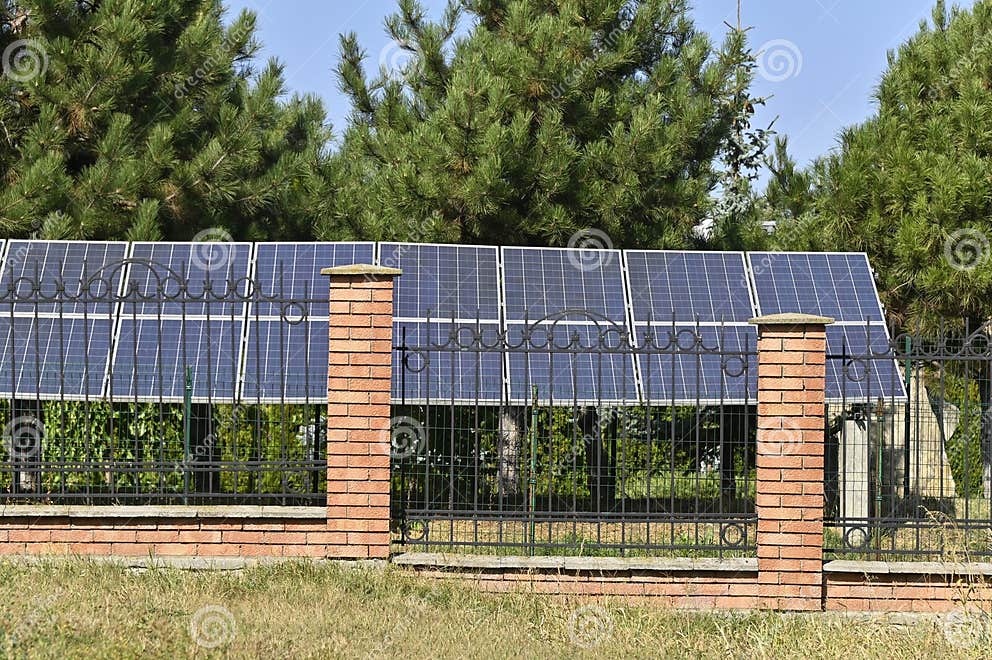 Solar panel device stock image. Image of ecology, electricity - 316739785