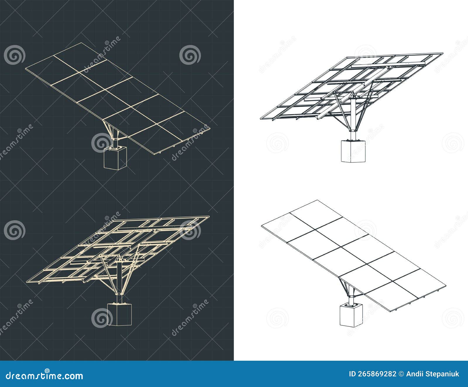 Solar panel drawings stock vector. Illustration of environment - 265869282