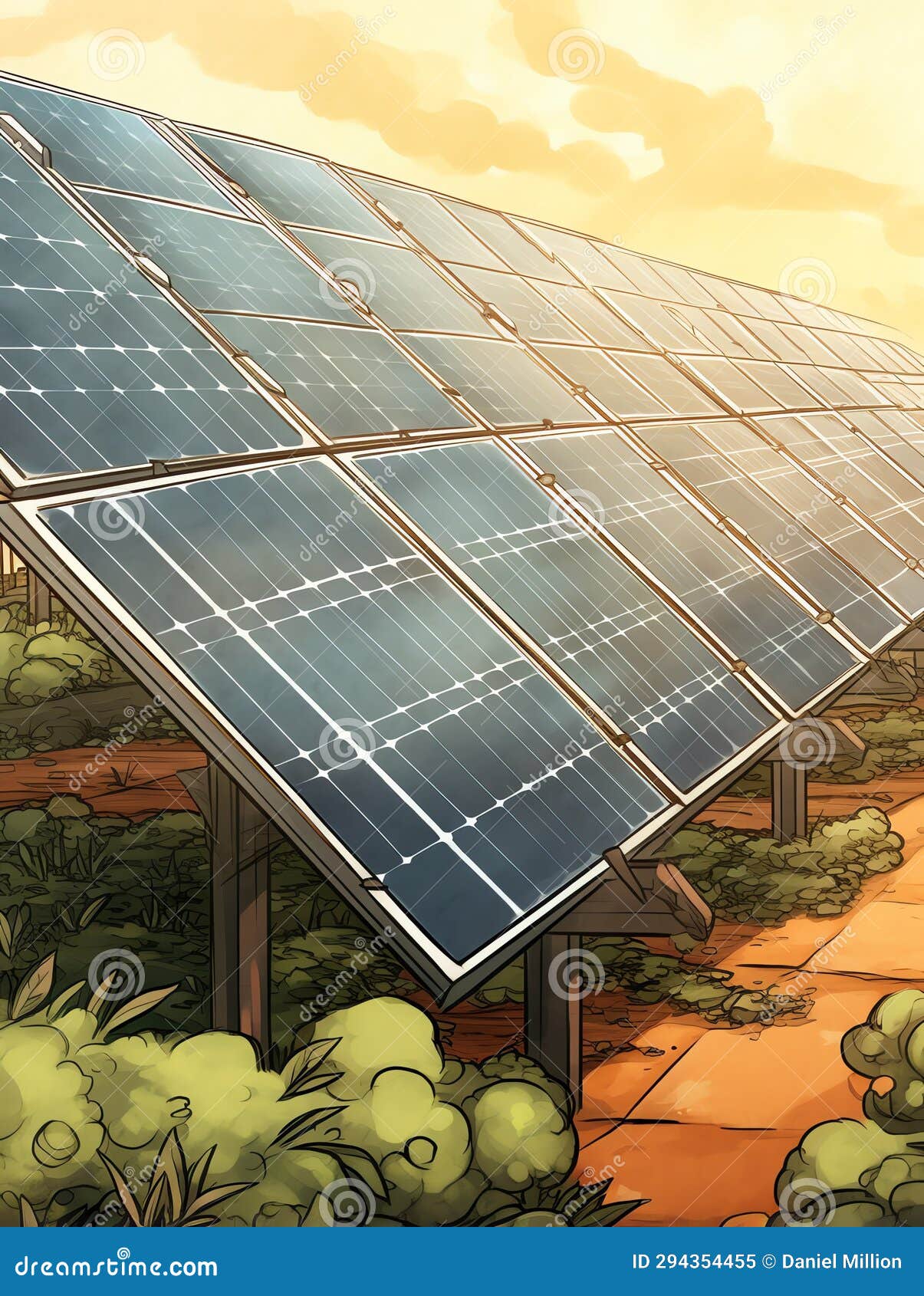 Solar Panel Eco Friendly Background Stock Image - Image of conservation ...