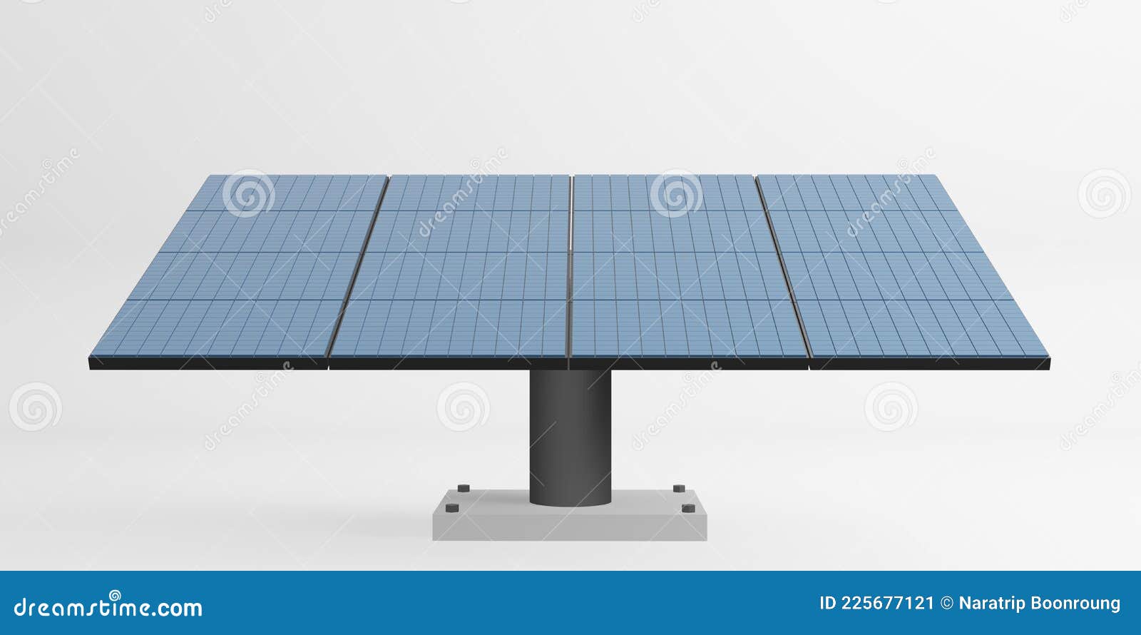 Solar Panel Electrical Storage Panel Mockup Solar Power 3D Illustration ...