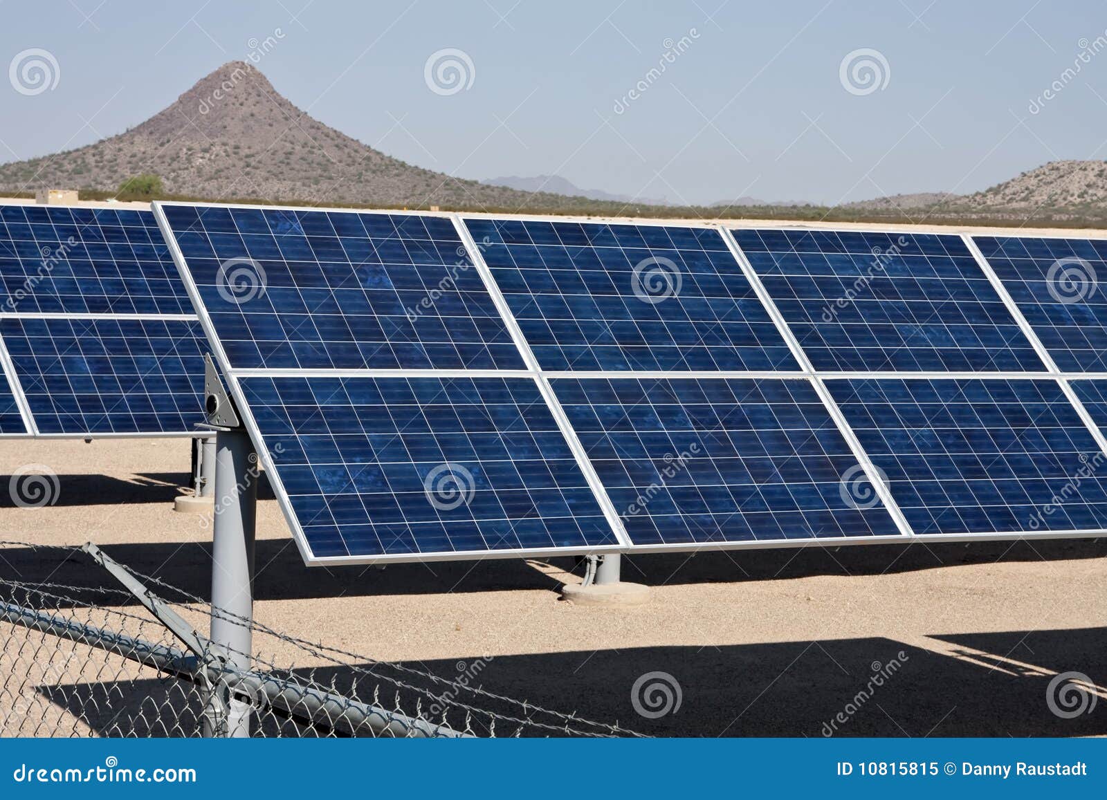 Solar Panel Energy Collector Farm Stock Image - Image of field ...