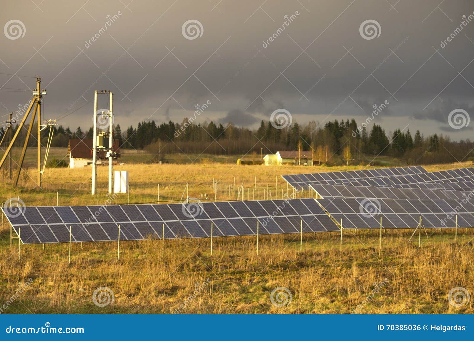 Solar Panel Energy Collector Farm Stock Photo - Image of cell, collect ...