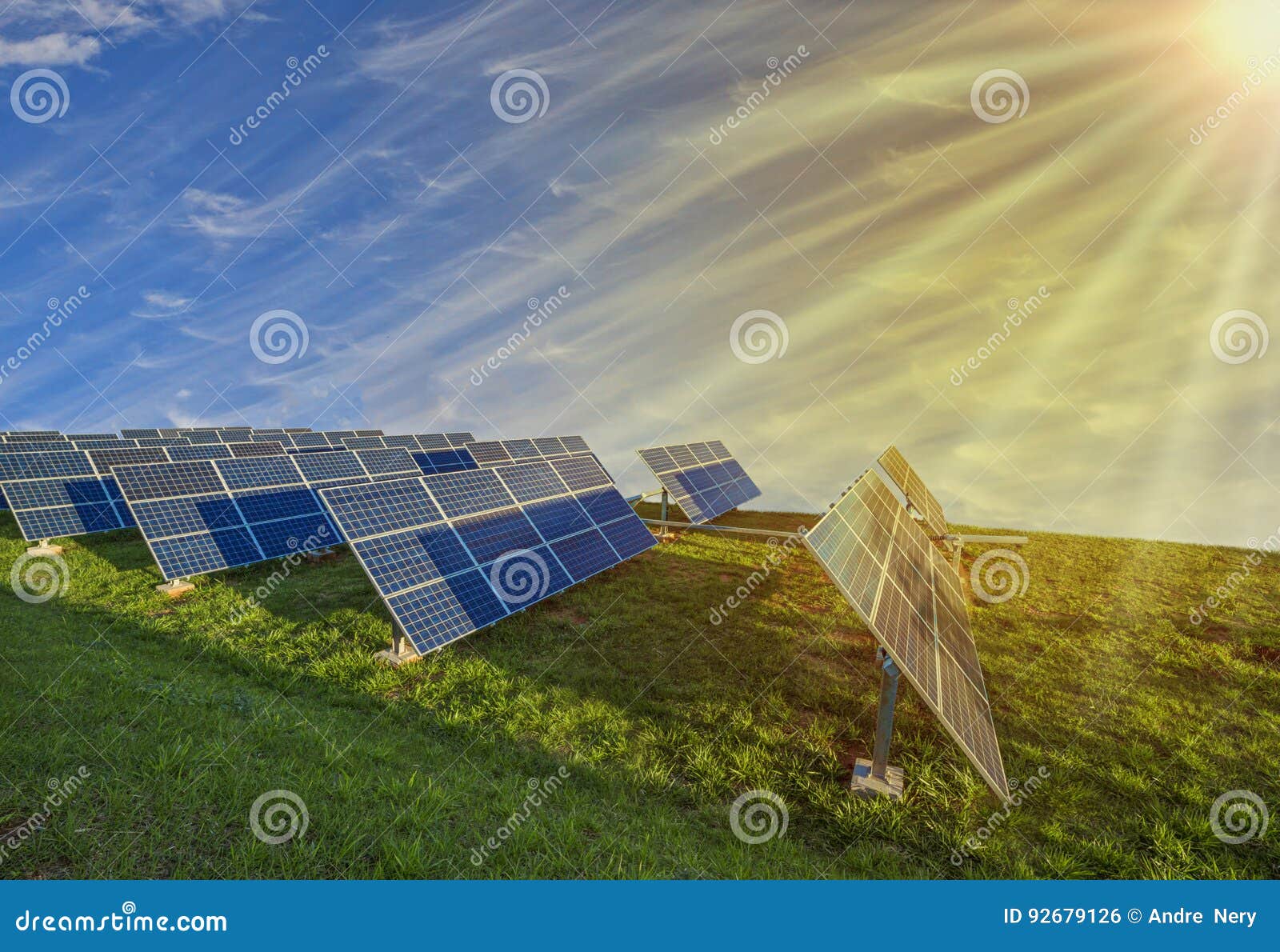 Solar Panel Energy Concept Image Stock Photo - Image of ecological ...