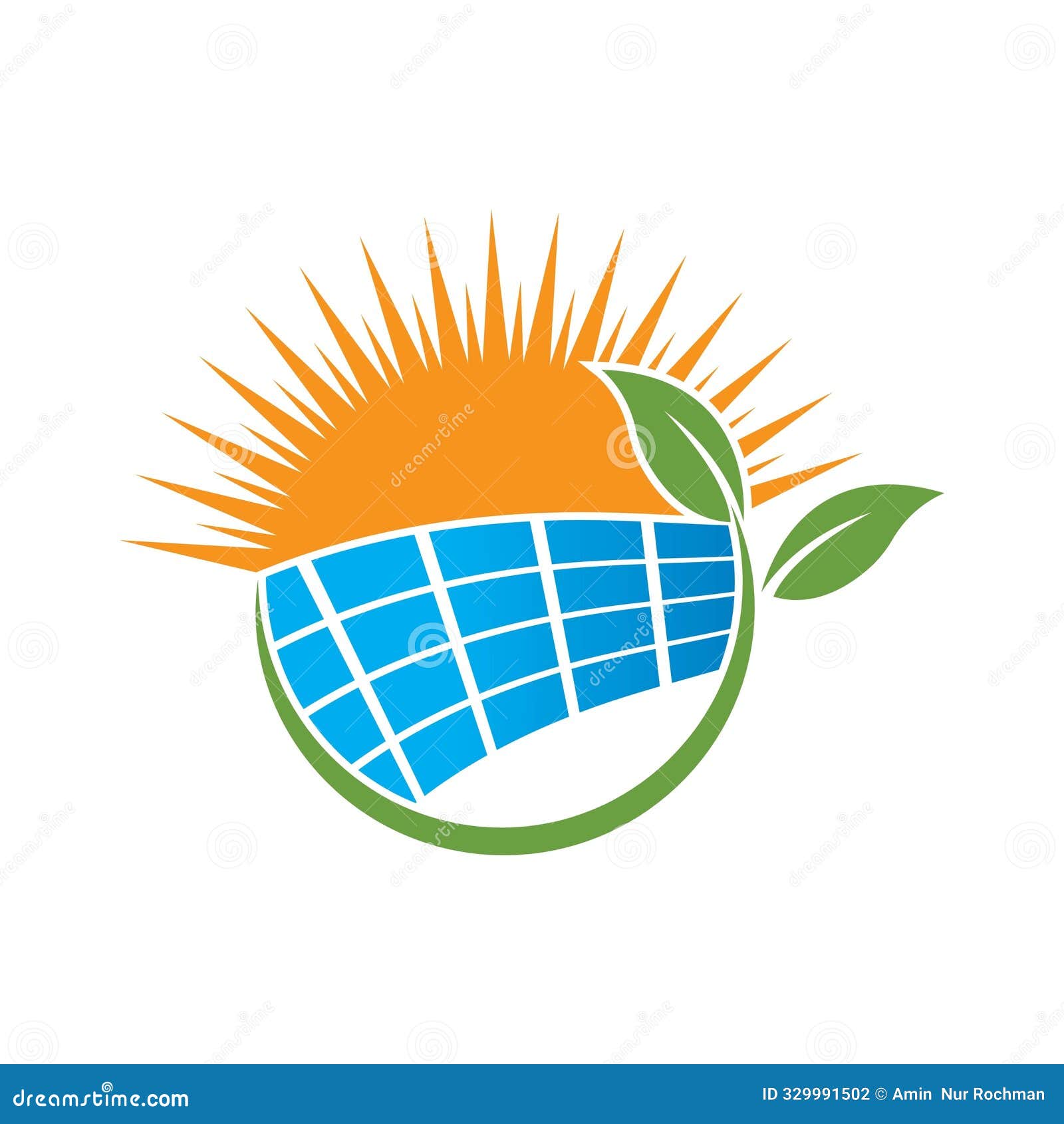 Solar Panel Energy Electric Logo Design Stock Illustration ...