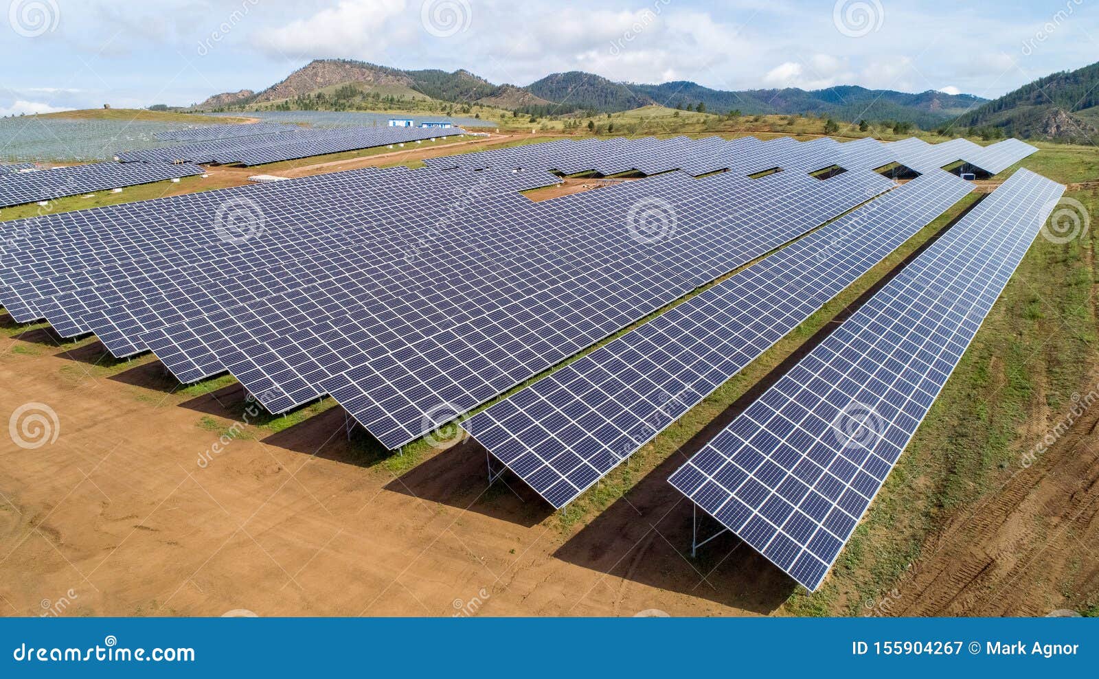 Solar Panel Energy Electricity Construction Installation Built Stock ...