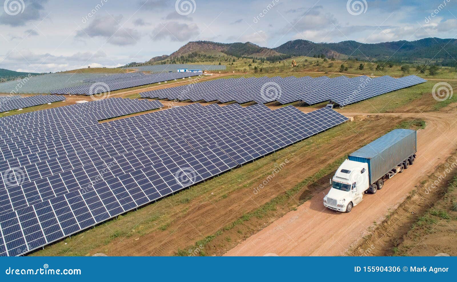 Solar Panel Energy Electricity Construction Installation Built Stock ...