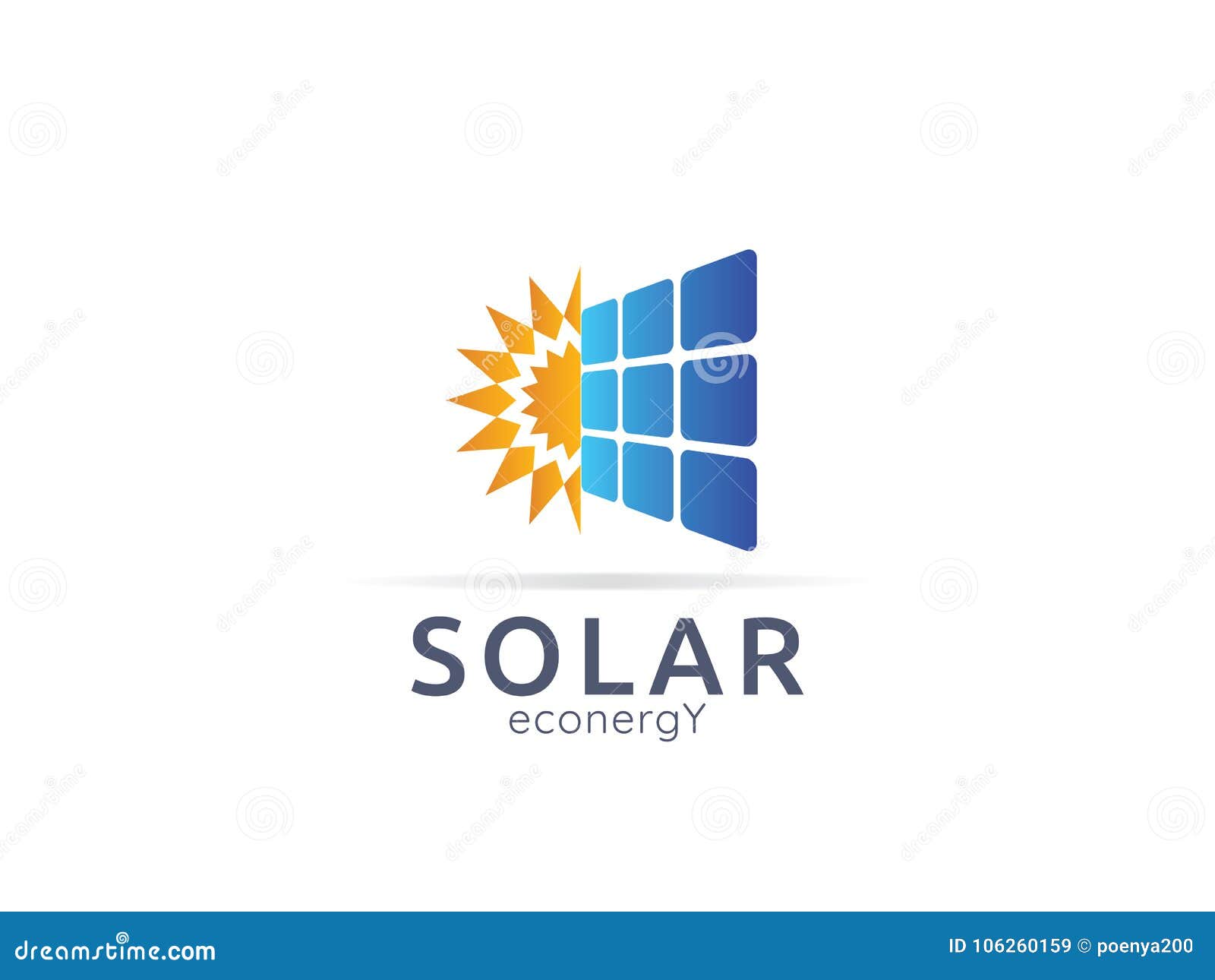Solar Panel Energy Logo Icon. Zero Waste Concept Design Stock ...