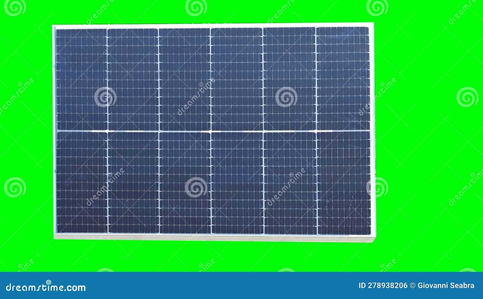 Solar Panel, Solar Energy Photocell Isolated on Chroma Key Background ...