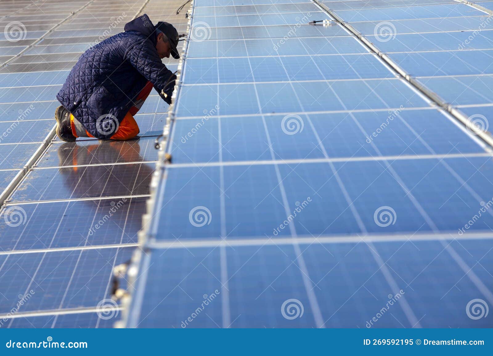 Solar Panel and Energy Transition Editorial Image - Image of line ...